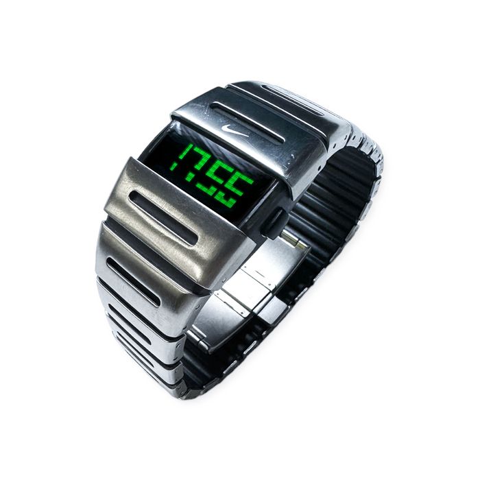 Nike Early 2000's Nike D-Line Stainless-Steel Digital Watch | Grailed