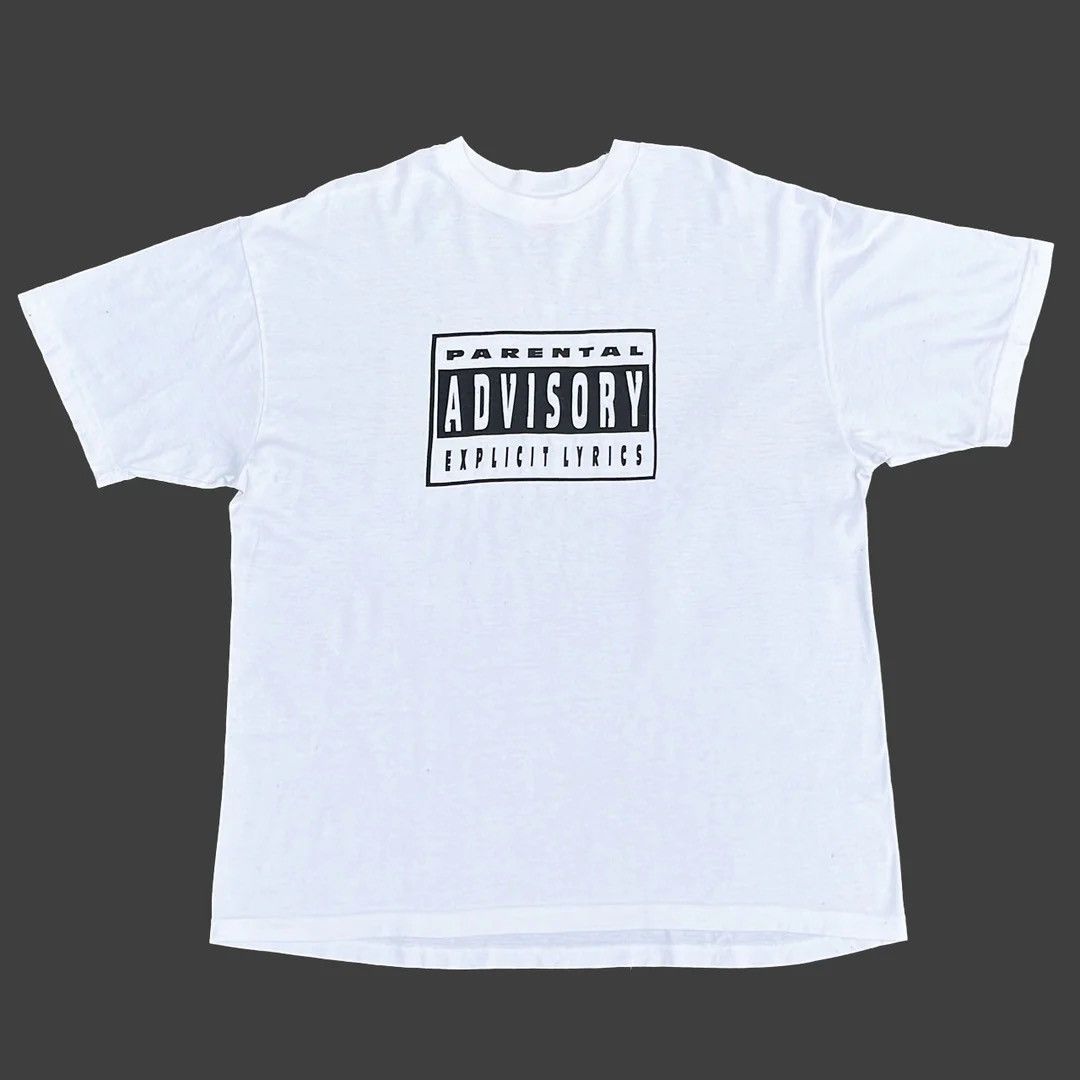 Vintage Parental Advisory Explicit Lyrics 1990s Vintage Logo T-Shirt ...