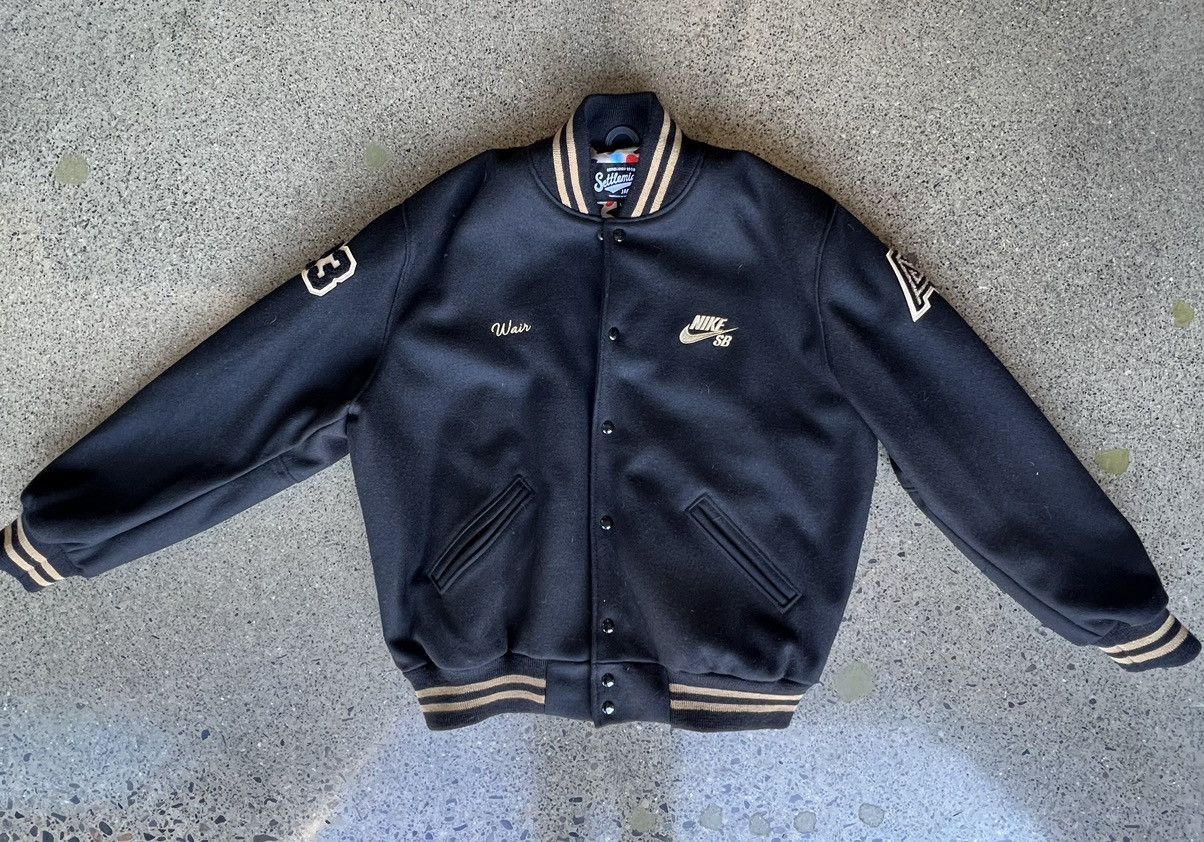 Nike × Varsity Jacket × Vintage SETTLEMIERS Varsity Jacket x NikeSB | Grailed