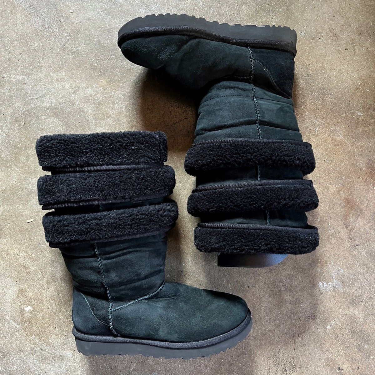 Ugg × Y/Project Y/Project x UGGs FW18 Triple Stacked Boots | Grailed