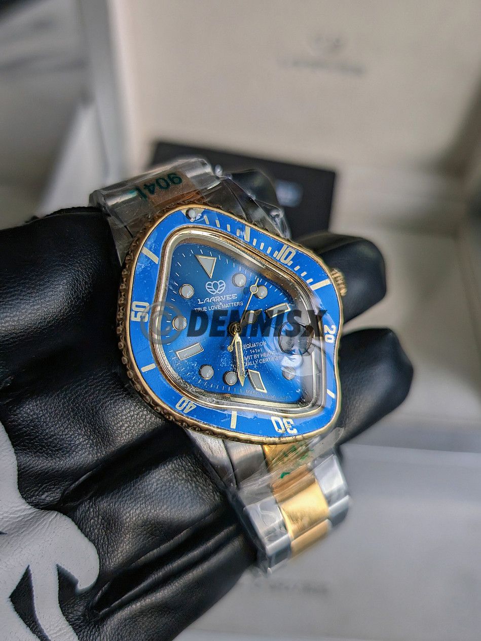 Laarvee Laarvee PEA001 Crash Watch Automatic Blue/Gold | Grailed