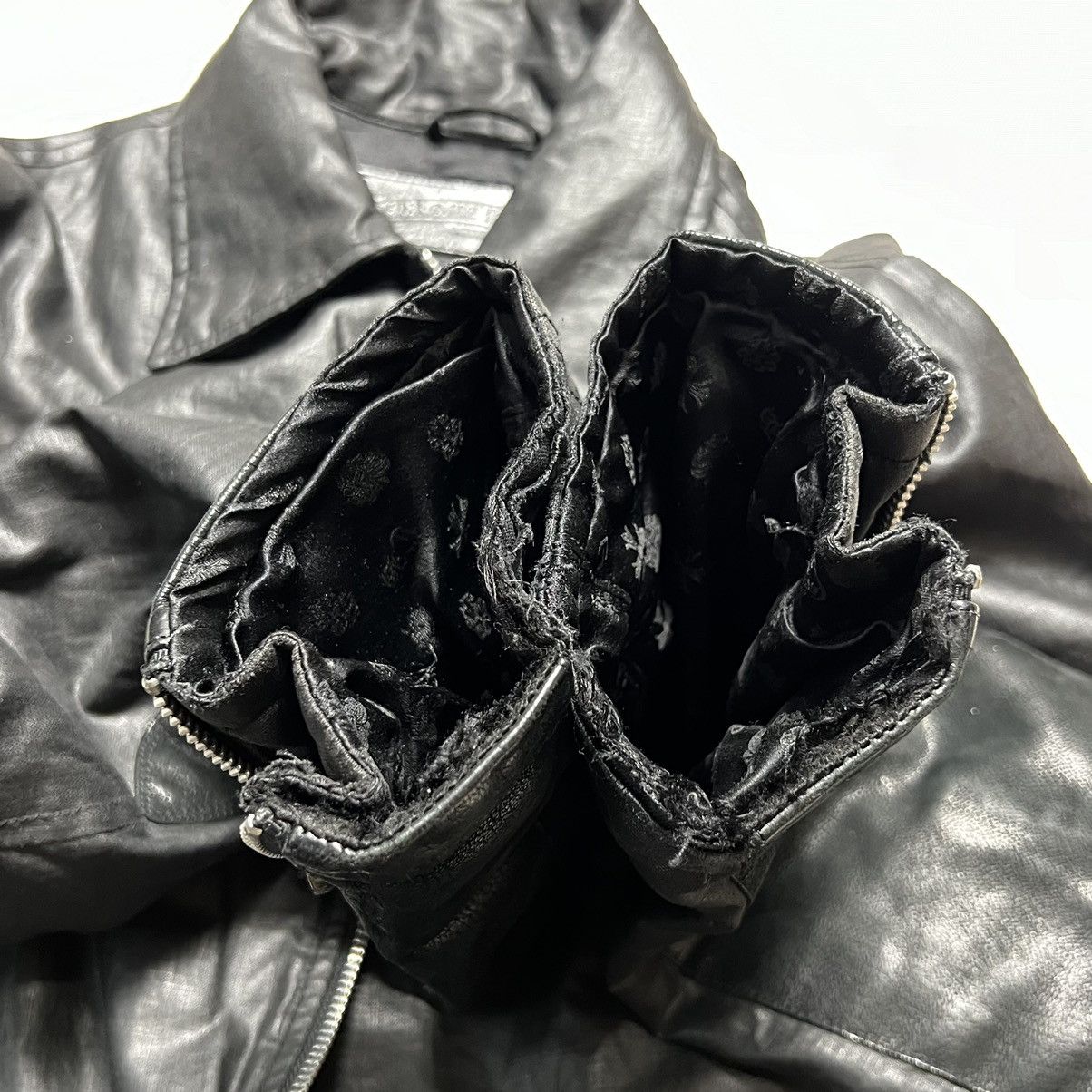 Chrome Hearts Chrome hearts Dagger Zip Leather Flare Elbow Riders ...