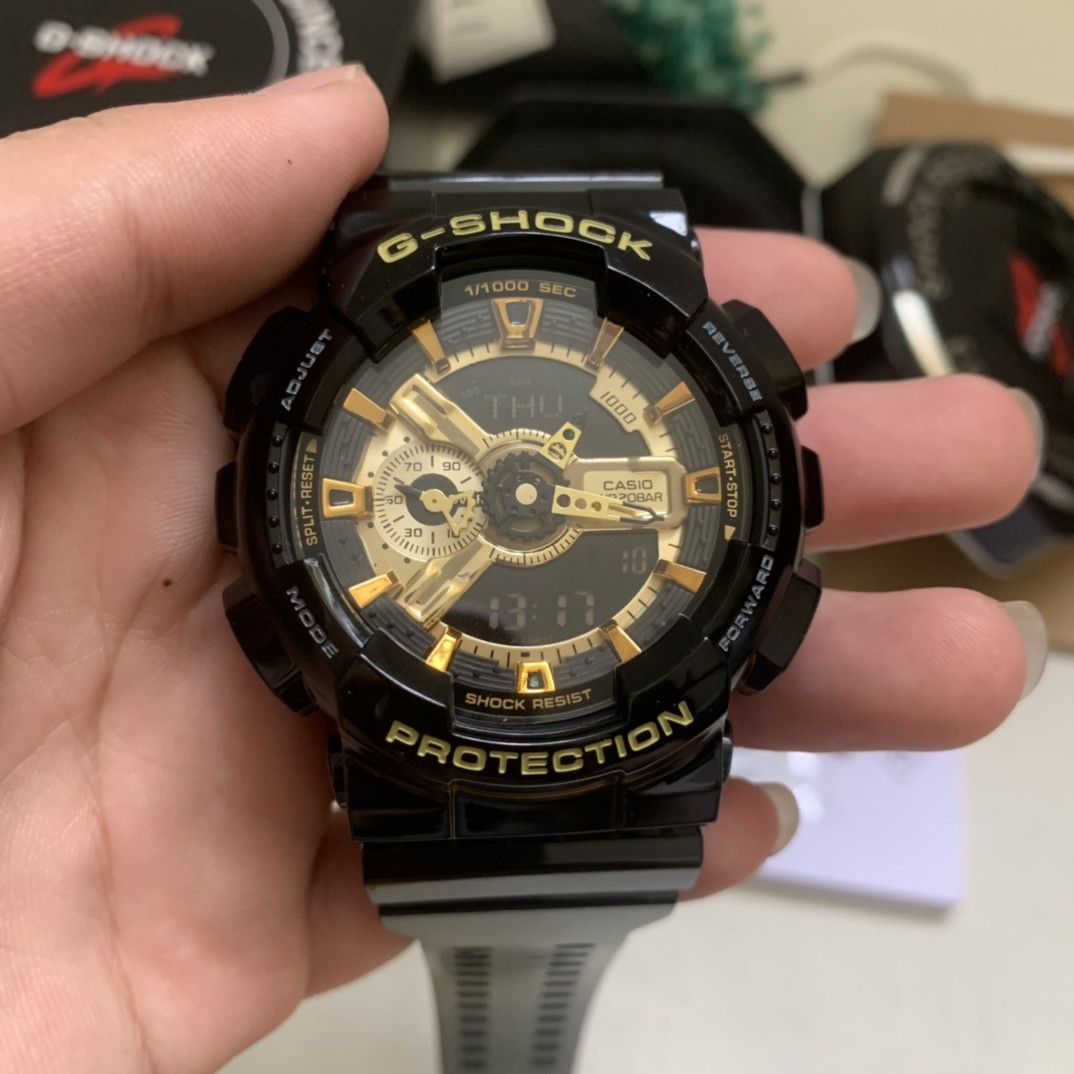 Casio Casio 110 series black gold electronic watch | Grailed