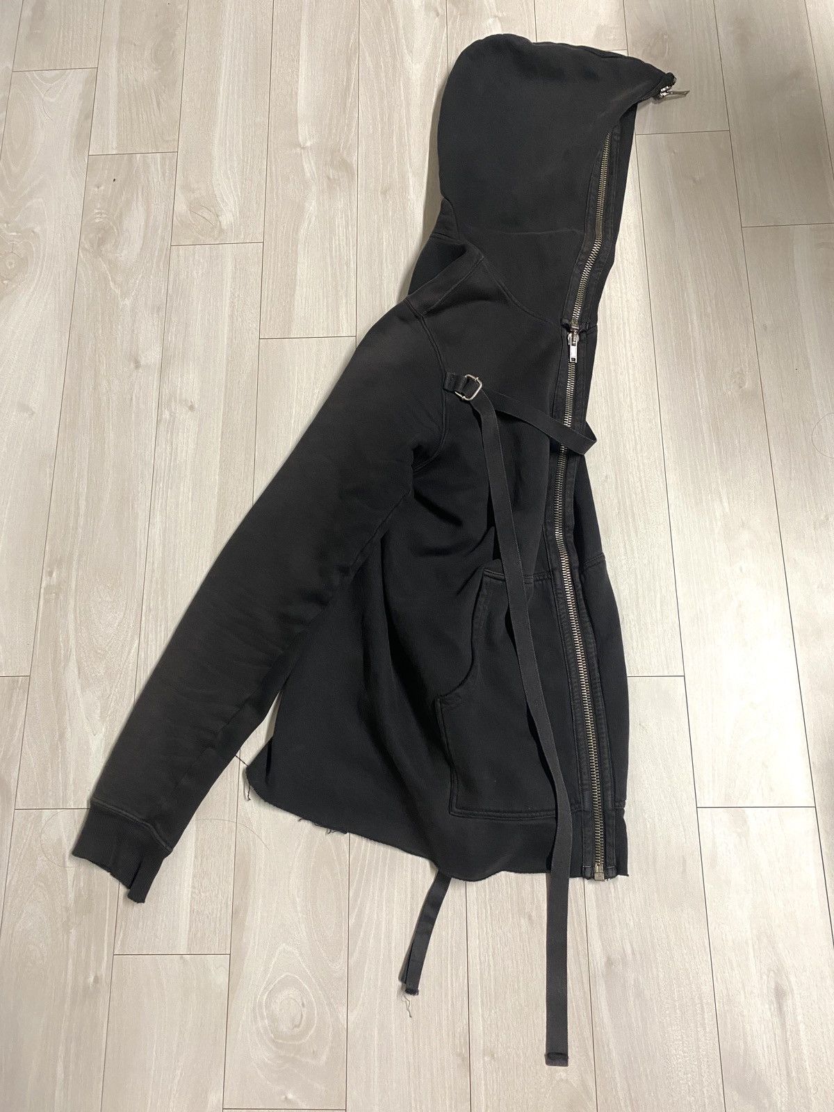 Rick Owens × Rick Owens Drkshdw SS2008 Gimp Zip Hoodie - OG strap ...