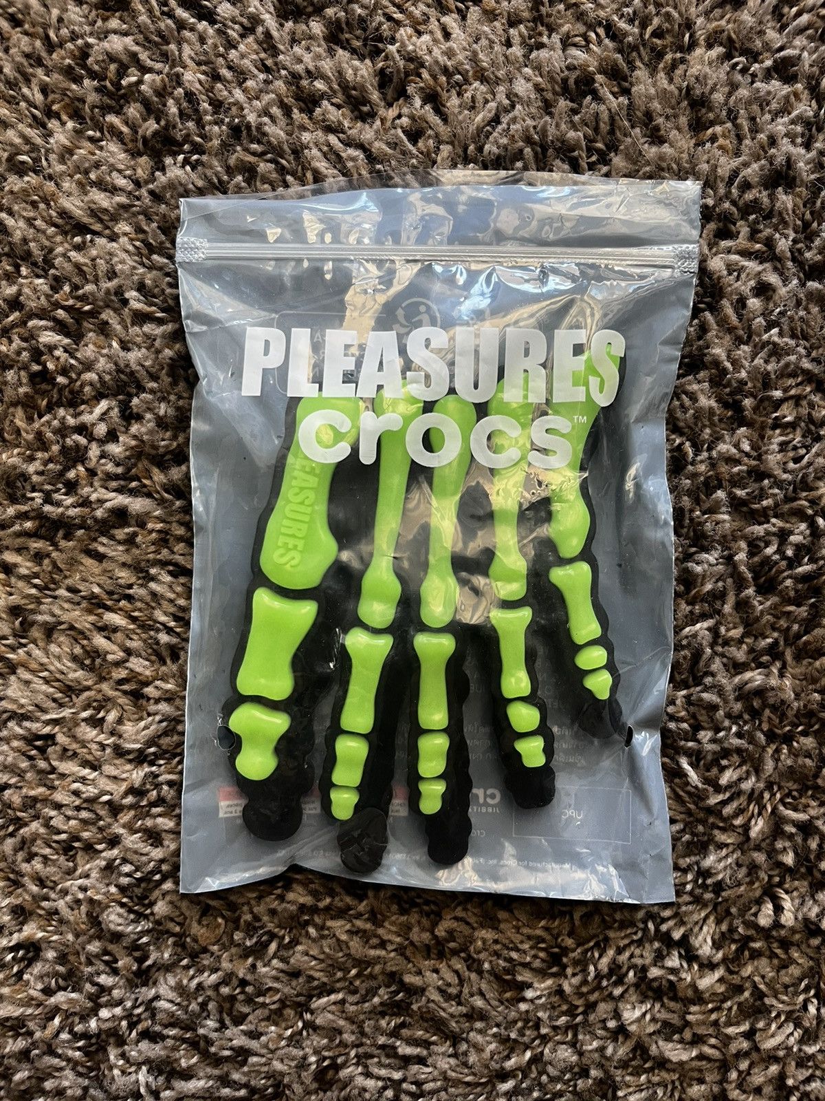 Crocs × Pleasures Crocs X Pleasures Skeleton Jibbitz | Grailed