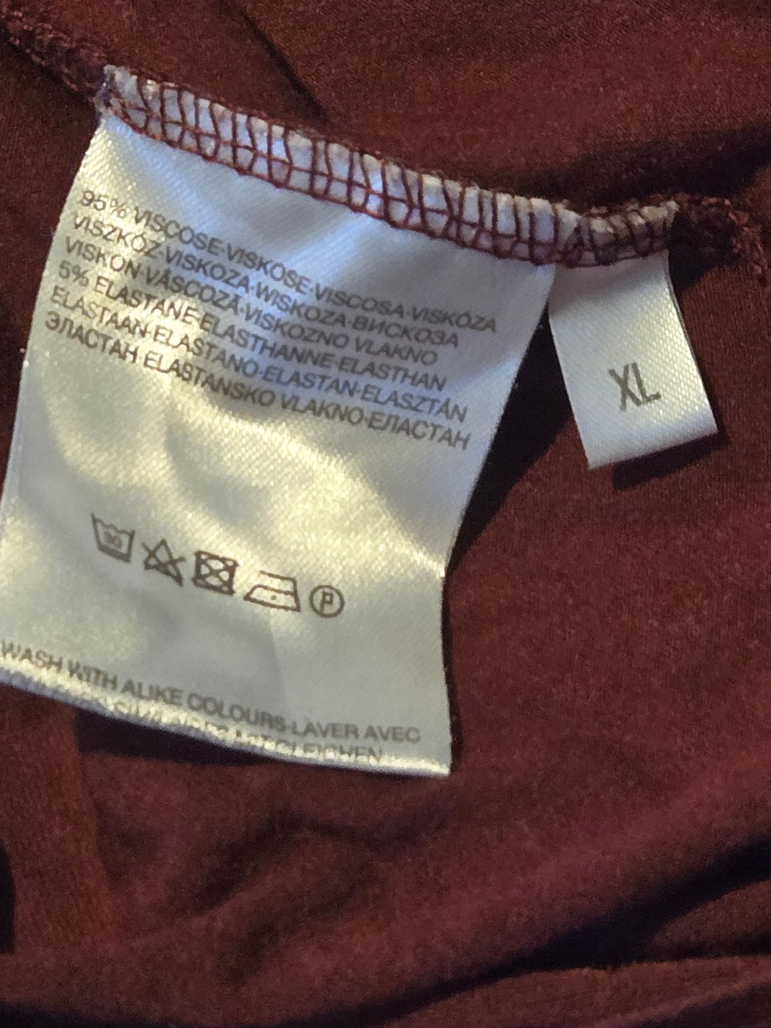 Other Yessica Dress Womens XL Burgundy Wrap Front Short Sleeve | Grailed