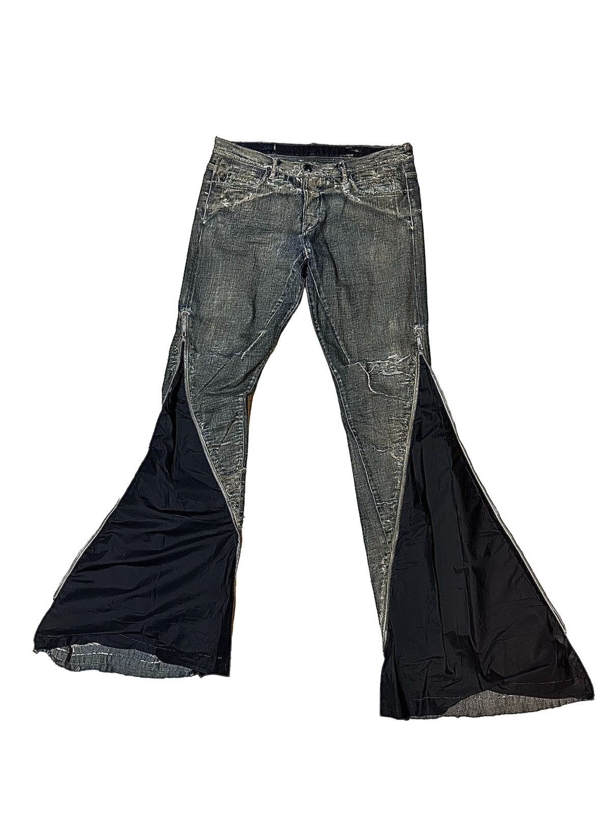 Rick Owens Rick Owens Acid Wash FW08 Banana Cut Denim | Grailed