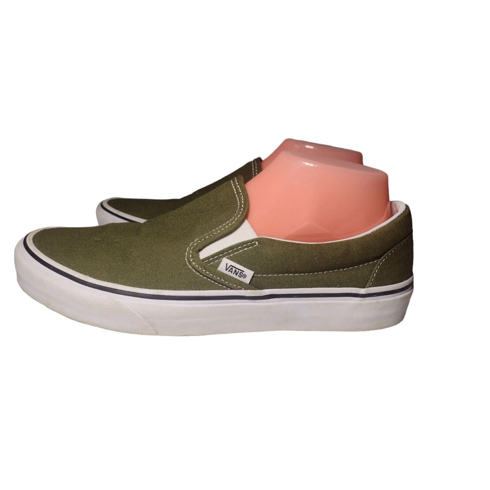 Vans Classic Style Pull On Vans Mens Size 8.5 Womens 10 Olive Gre | Grailed