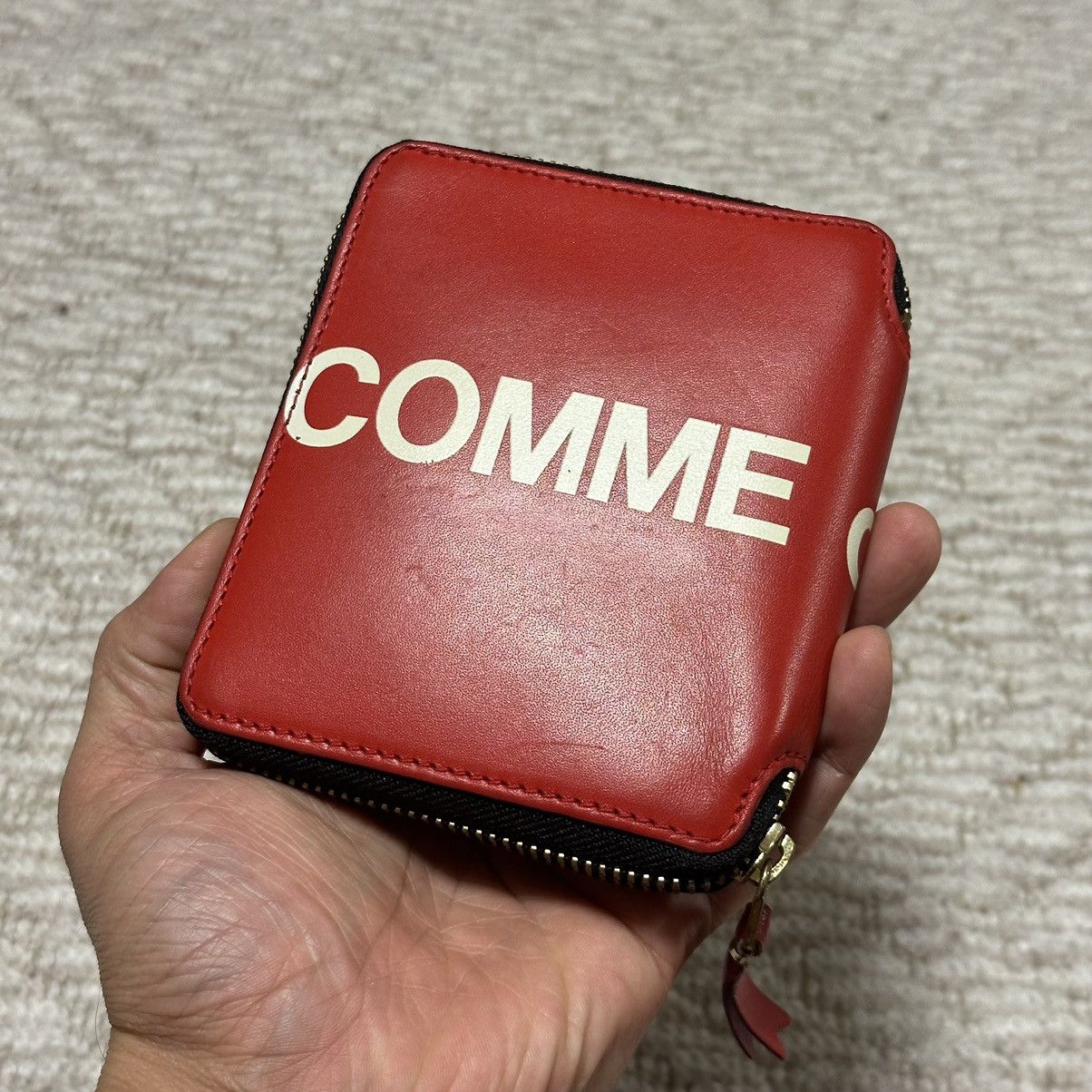 CDG CDG CDG CDG fold zip wallet | Grailed