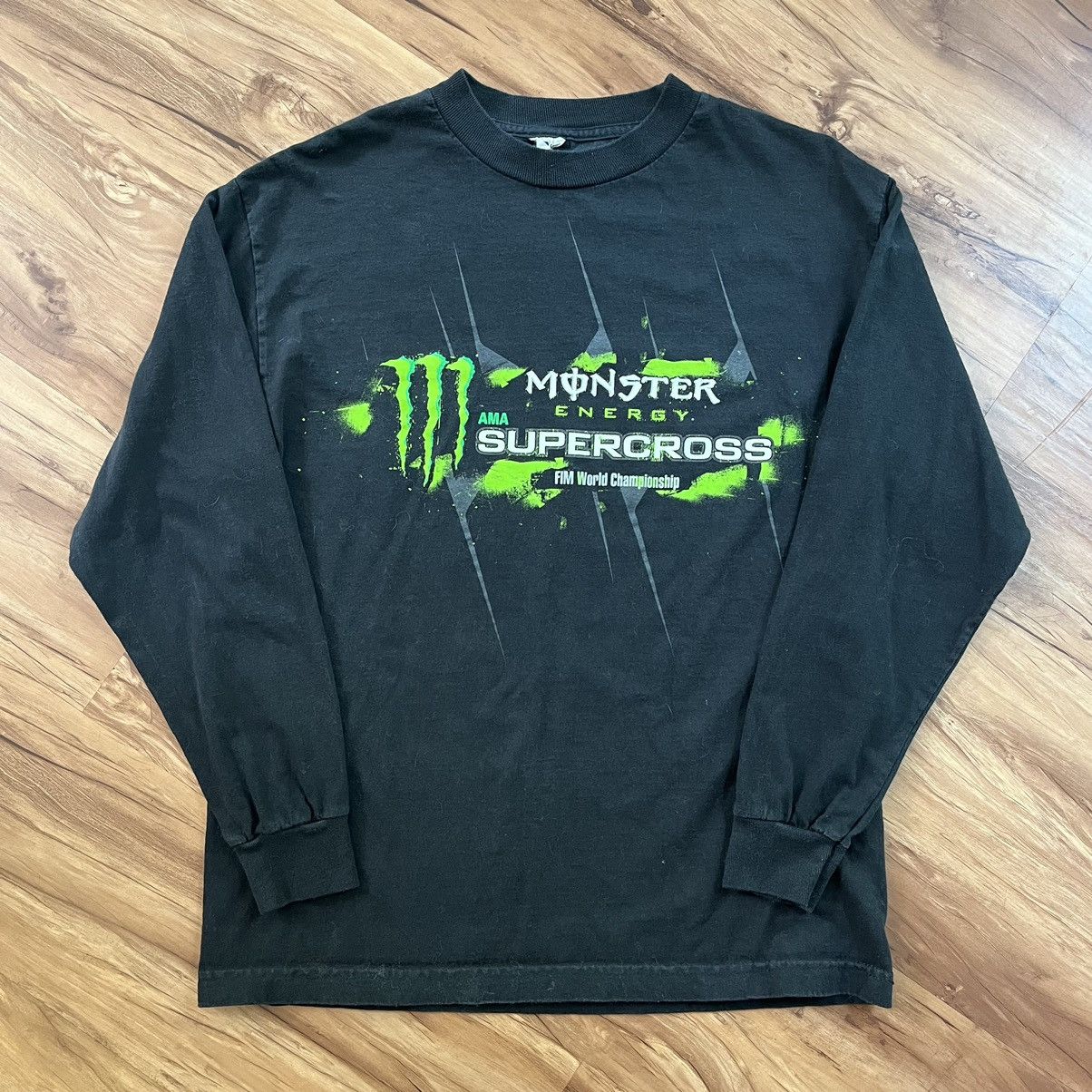 Vintage Crazy Vintage Y2K Essential Monster Bike Punk Emo Longsleeve | Grailed