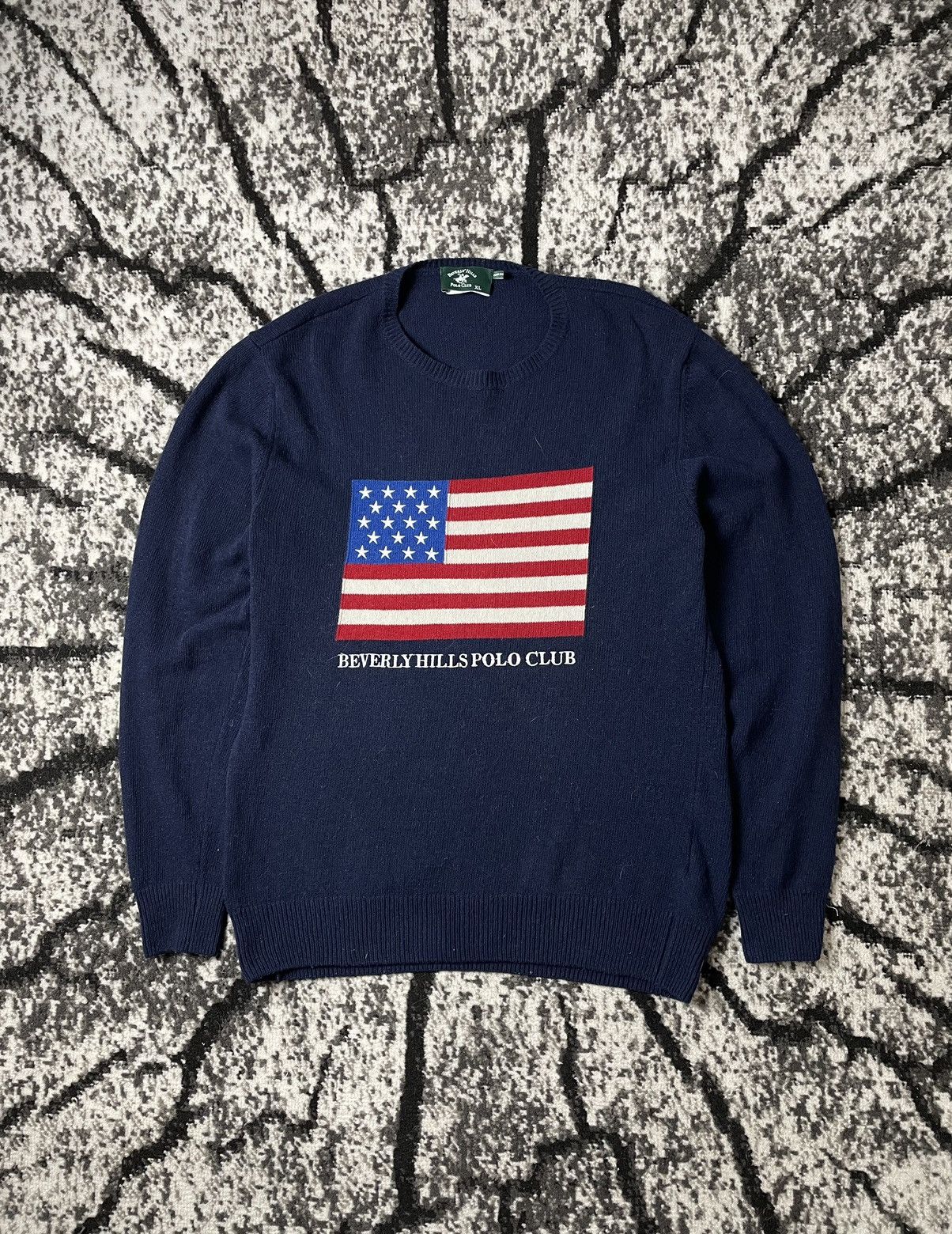 Vintage Vintage Beverly Hills Polo Club America Sweater | Grailed