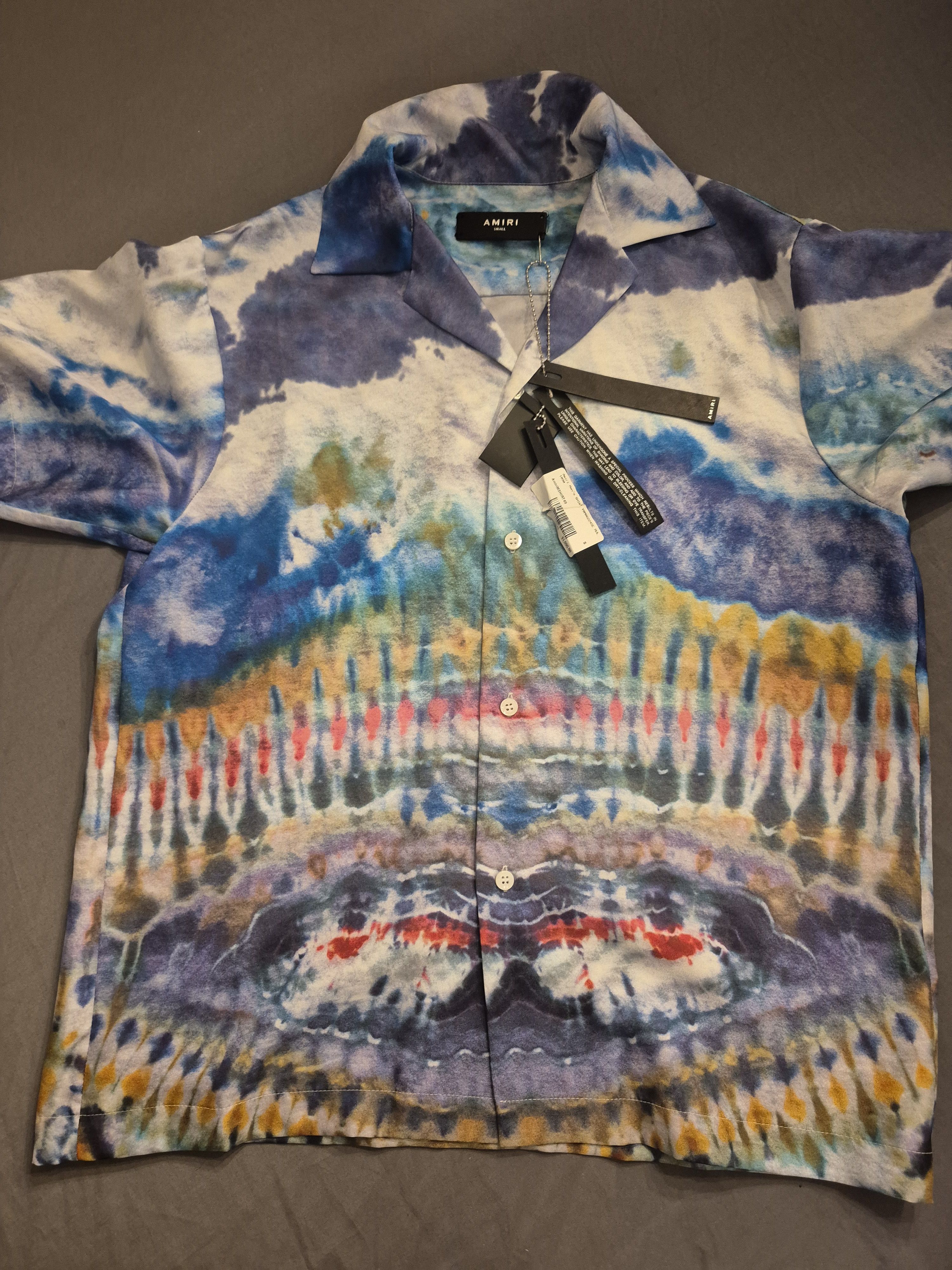 Amiri Amiri Mens Tye Dye Button Up Shirt Size Small MSRP $1090 | Grailed