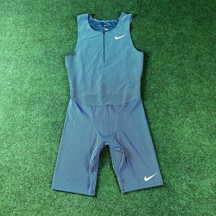 Nike Nike Pro Elite Team Sleeveless Speedsuit Blue Green Mens M | Grailed