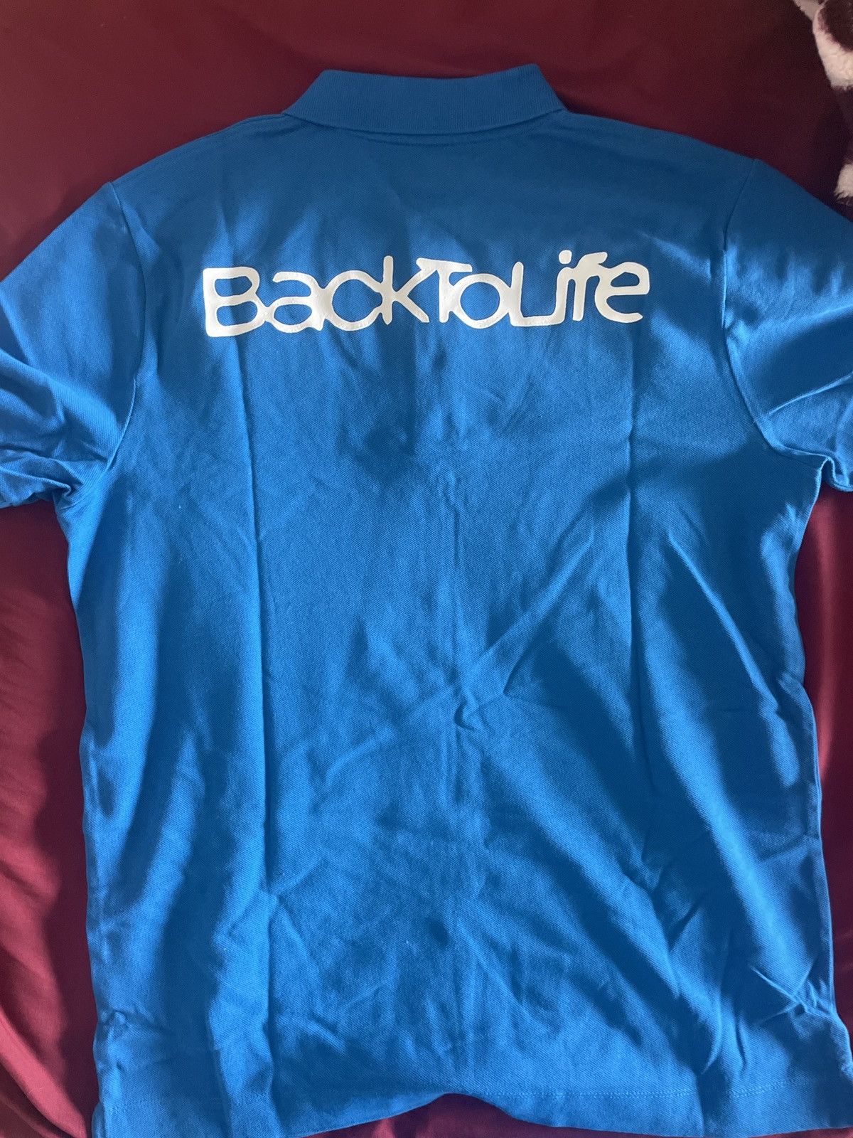 Yung Lean thaiboy digital blue back 2 life polo | Grailed