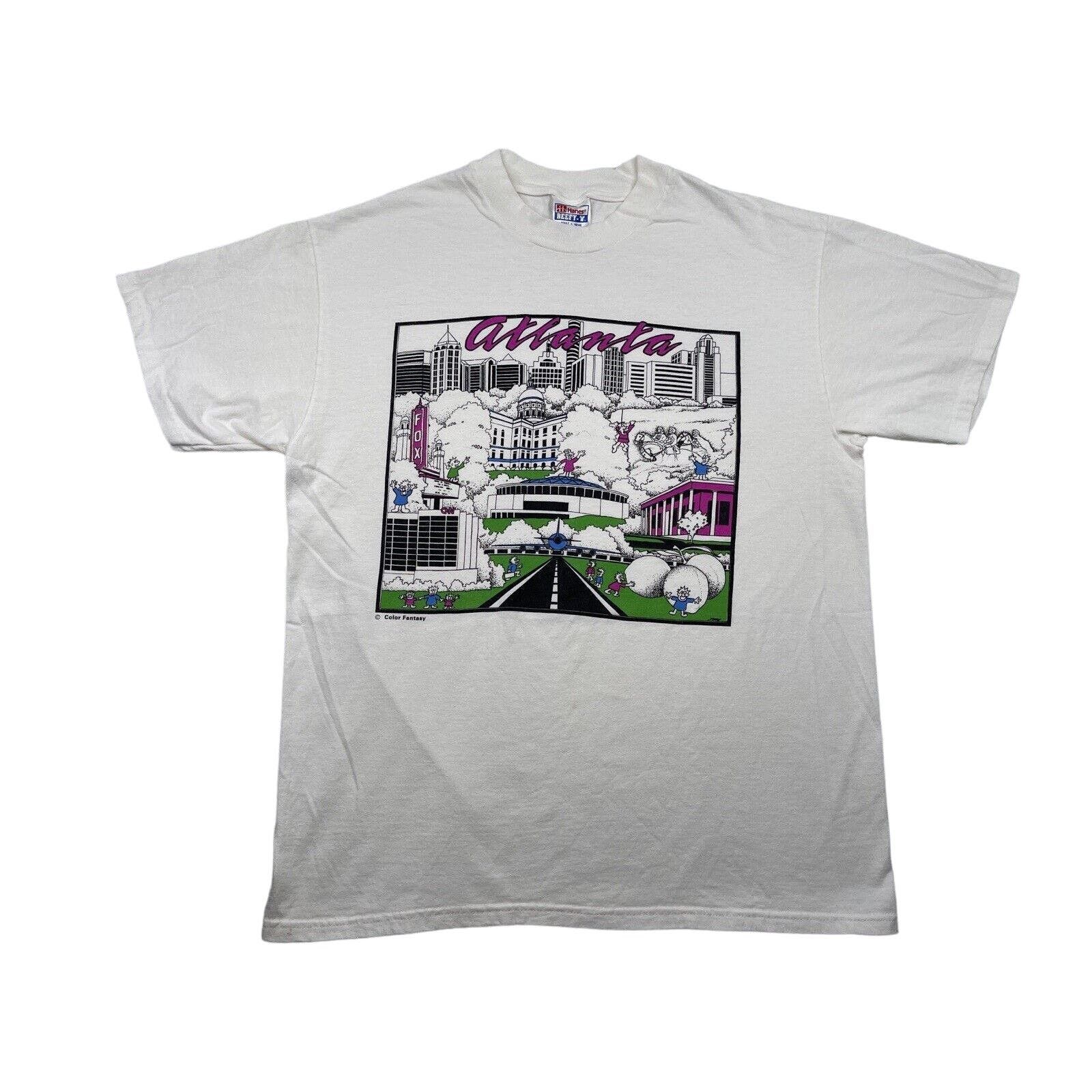 Hanes Vintage Atlanta Georgia Cartoon Tourist Destination T-Shirt | Grailed