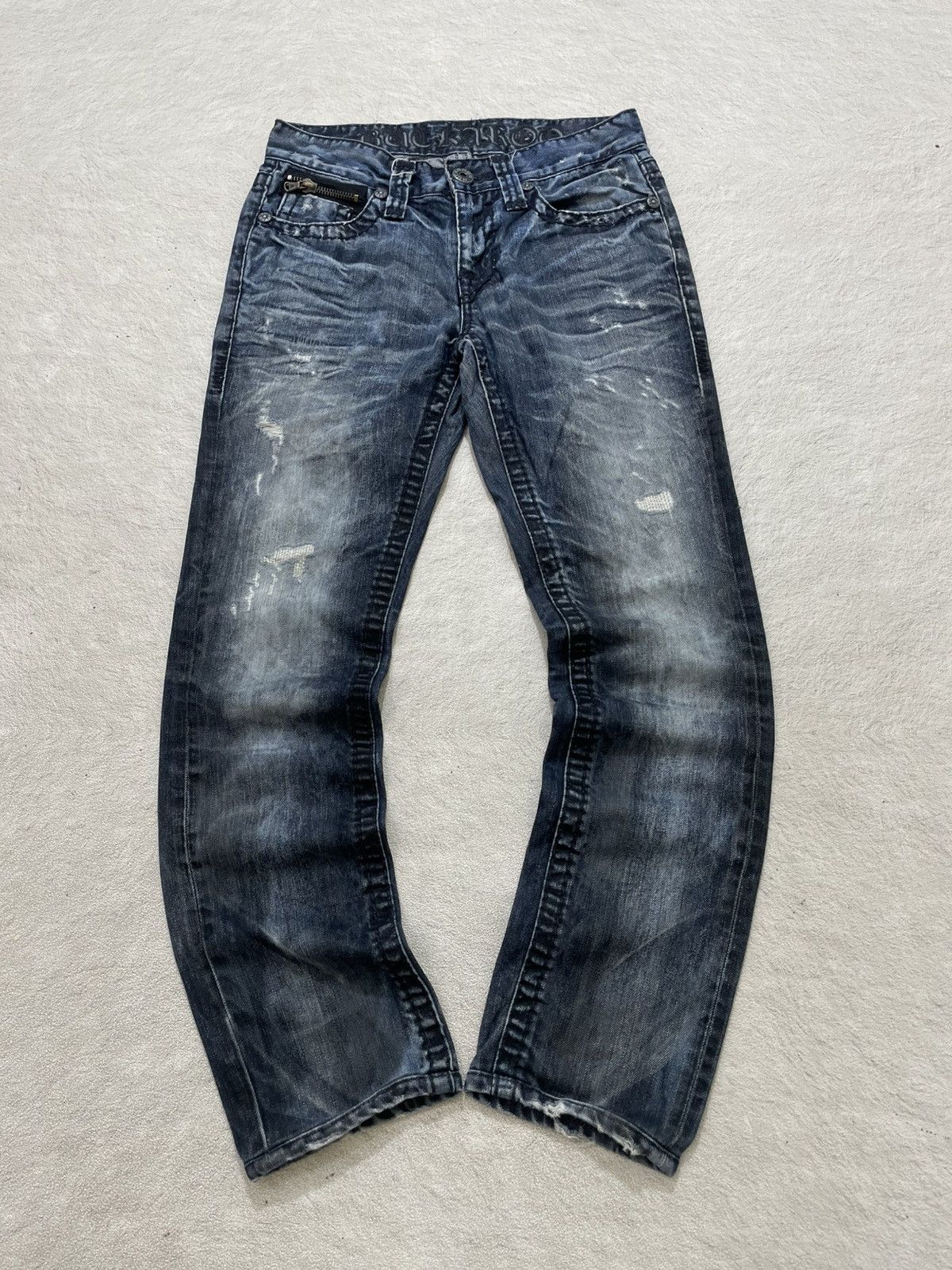 Undercover 2000s Kapital Heavy Distressed Wash Jeans Y2K Ifsix LGB Y’s ...