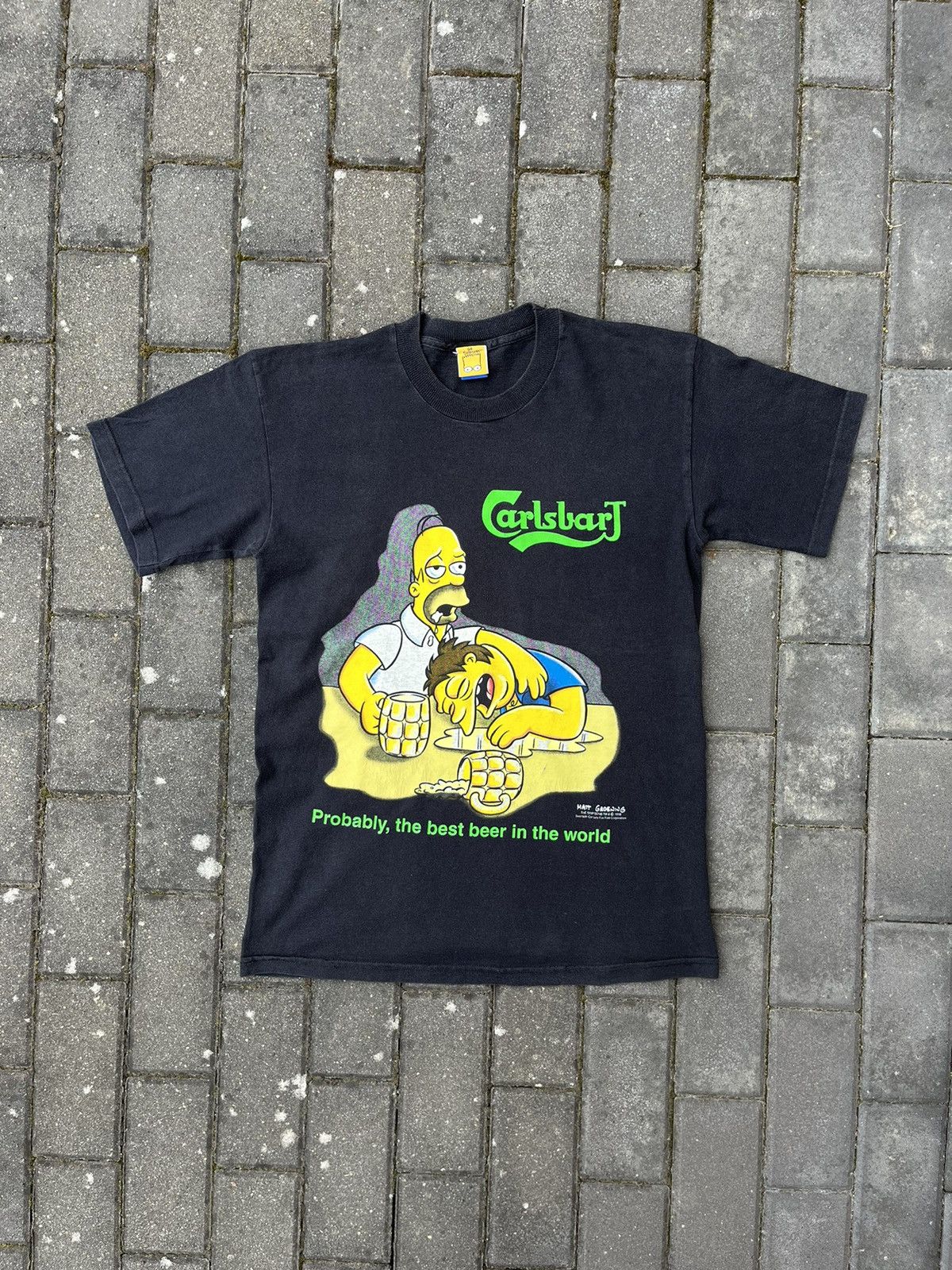Vintage The Simpsons - Carlsbart Beer Parody Homer/Carl 1998 | Grailed