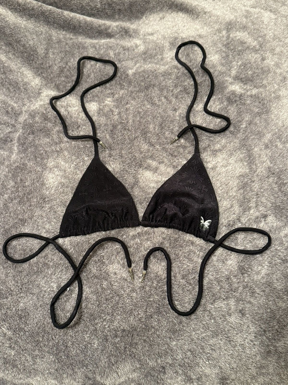 Chrome Hearts Chrome Hearts Dipped in Blue Bikini Top | Grailed