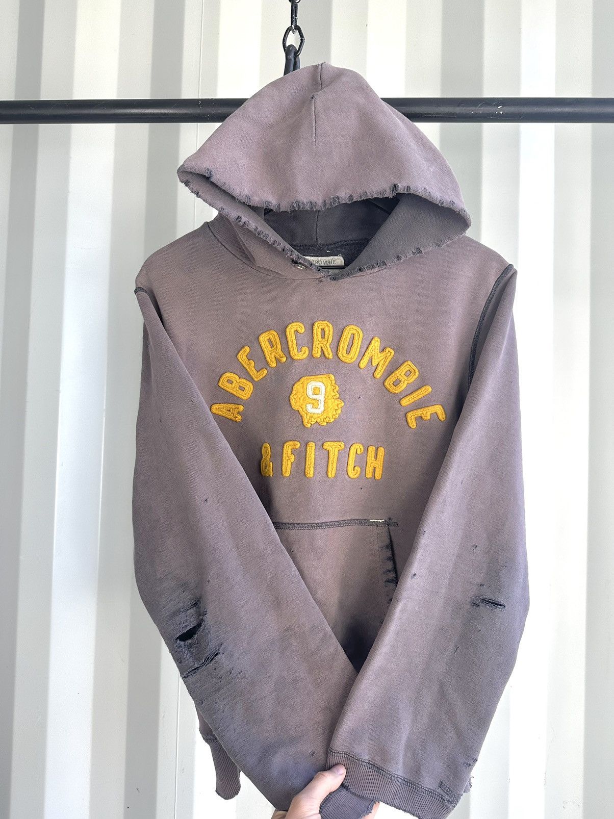 Abercrombie & Fitch × Vintage Thrashed Sun Faded Hoodie | Grailed