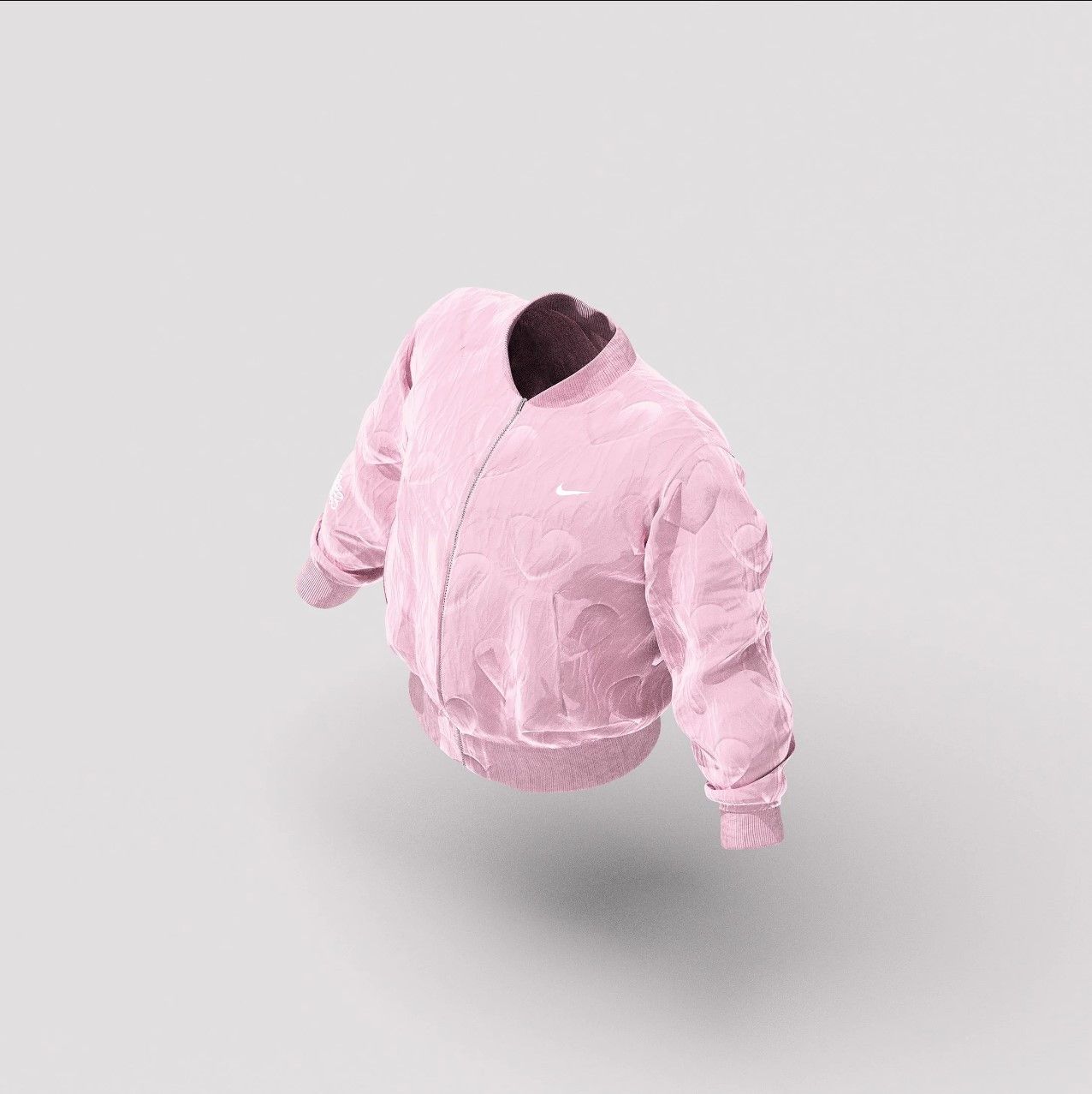 Drake × Nike Nike x Drake Heart Puffer Bomber Jacket (Friends and ...