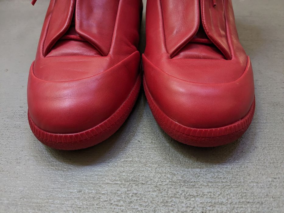 Maison Margiela Maison Margiela Future Red Size 12 45 Leather High Tops ...