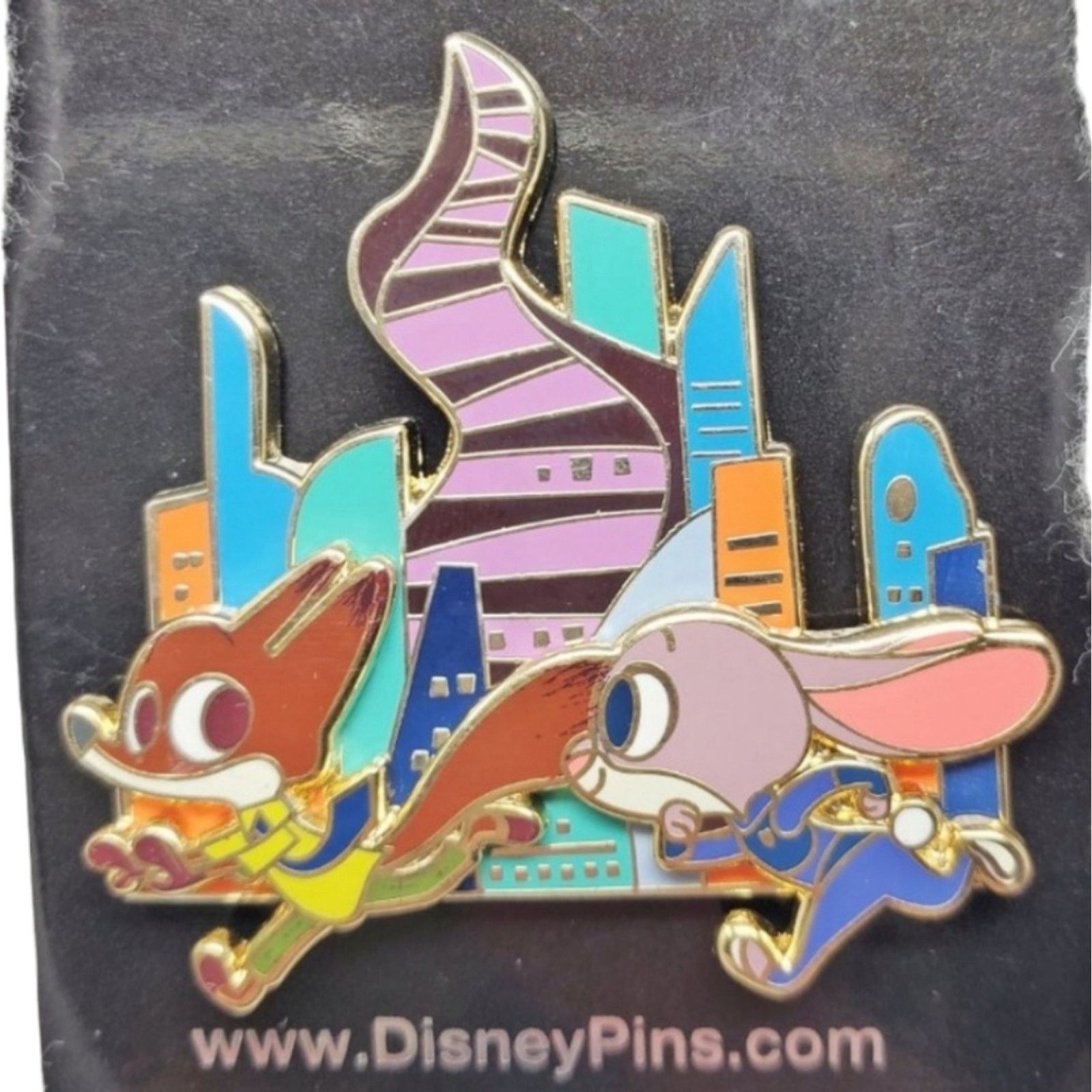 Disney Disney Zootopia Pin Nick Wilde & Judy Hopps Running NIP | Grailed