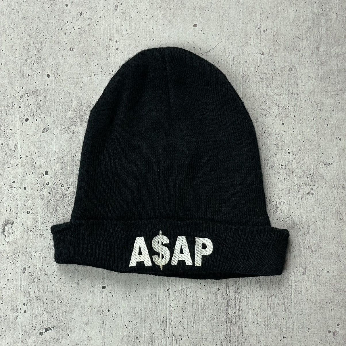 Asap Rocky × Vintage A$ap black beanie Hat | Grailed