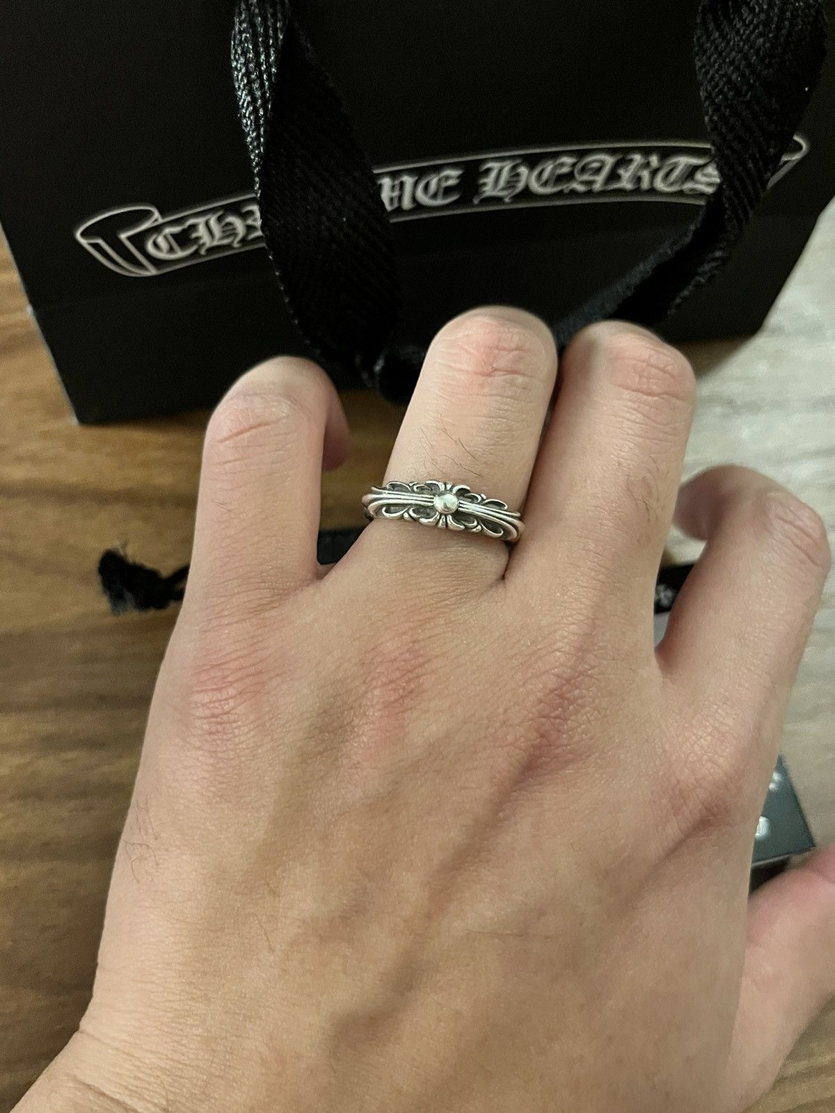 Chrome Hearts Chrome hearts baby floral ring | Grailed