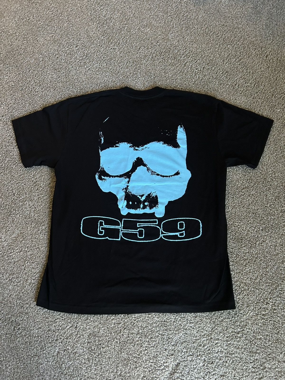 G59 Records × Pouya & $uicideboy$ Merch Grey Day 2024 Black/Blue Tour Logo Tee | Grailed