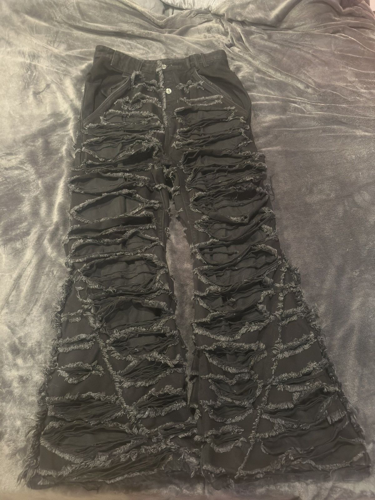 Designer × Streetwear Rustial Twëest Flared Distressed Denim | Grailed