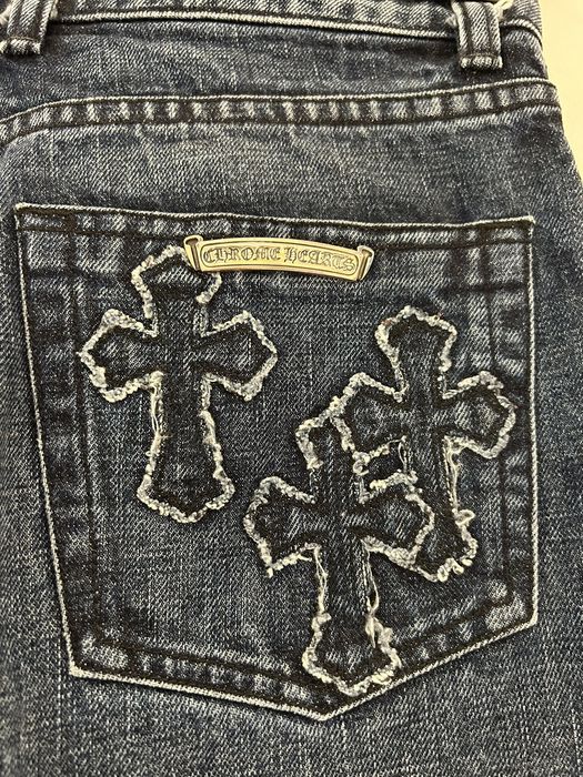Chrome Hearts Chrome Hearts (Rare) Blue Denim with denim patchwork ...