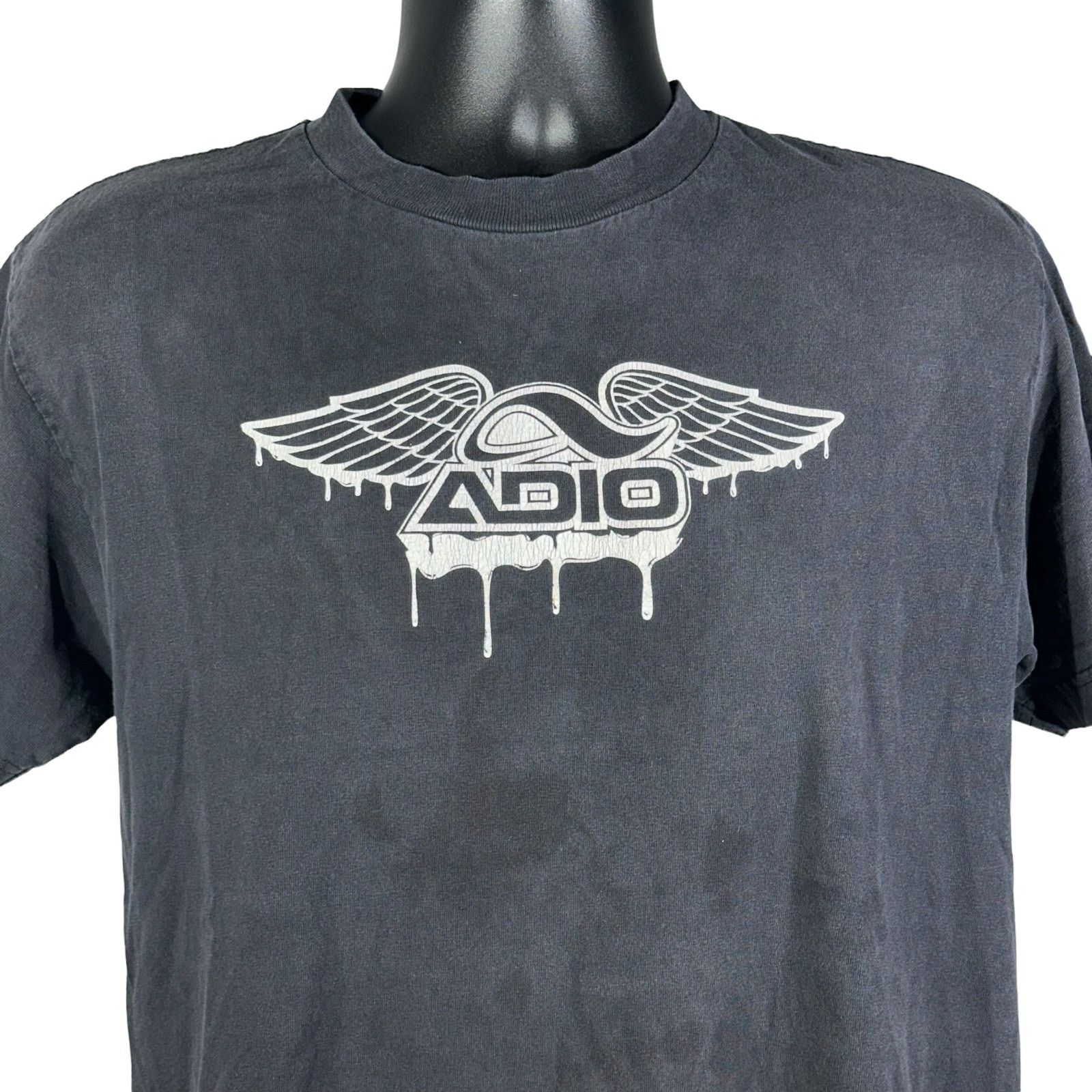 Vintage Adio Footwear Center Logo Tee | Grailed