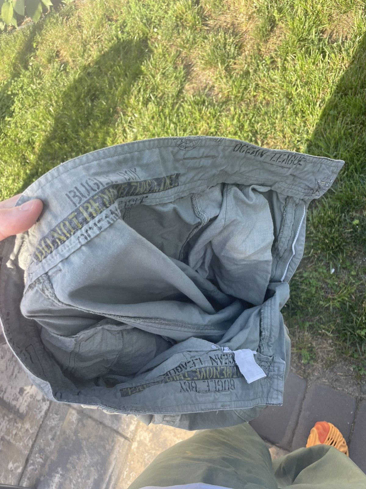 Vintage Archive Parachute Military Green Drill Bugle Boys Pants | Grailed