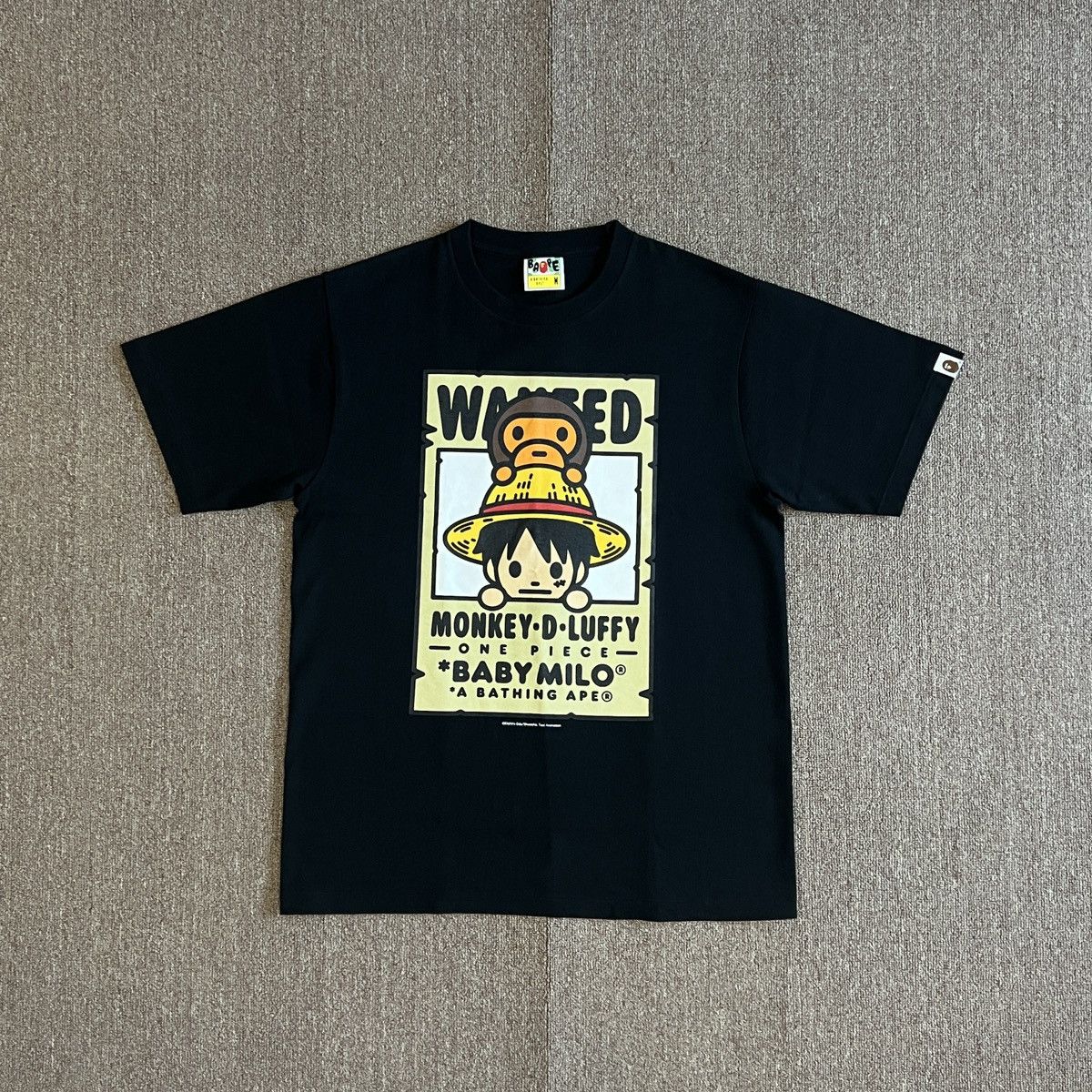 Bape Bape X One Piece WANTED Poster Milo Tee | Grailed