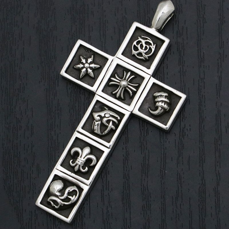 Chrome Hearts Chrome Hearts Emblem Cross Pendant | Grailed