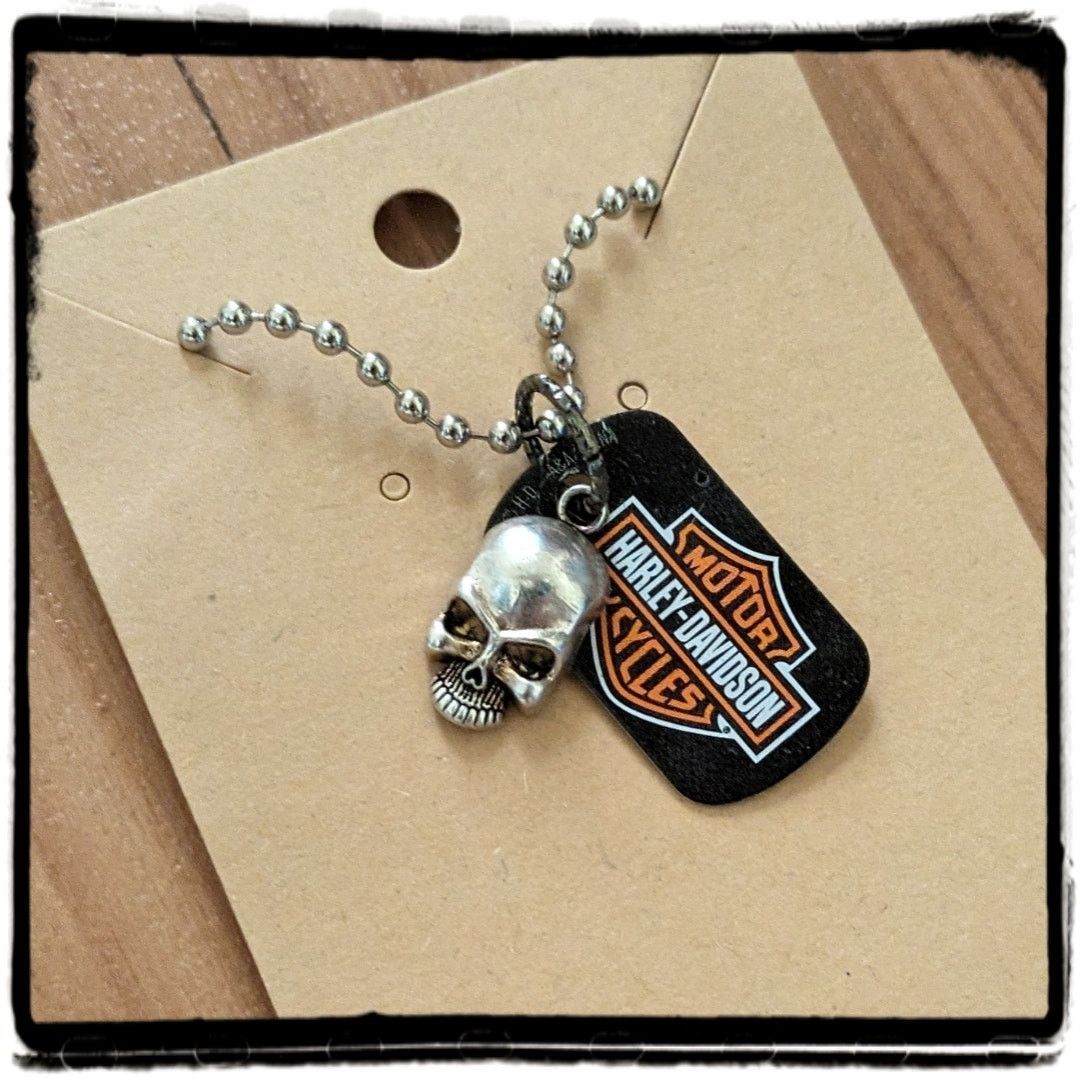 Harley Davidson Harley Davidson Willie G Skull + Bar Shield Dog Tag ...