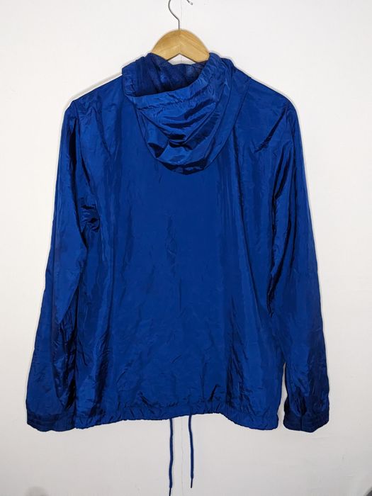 Adidas Adidas Trefoil Logo 3 Stripes Blue Zipper Jacket | Grailed