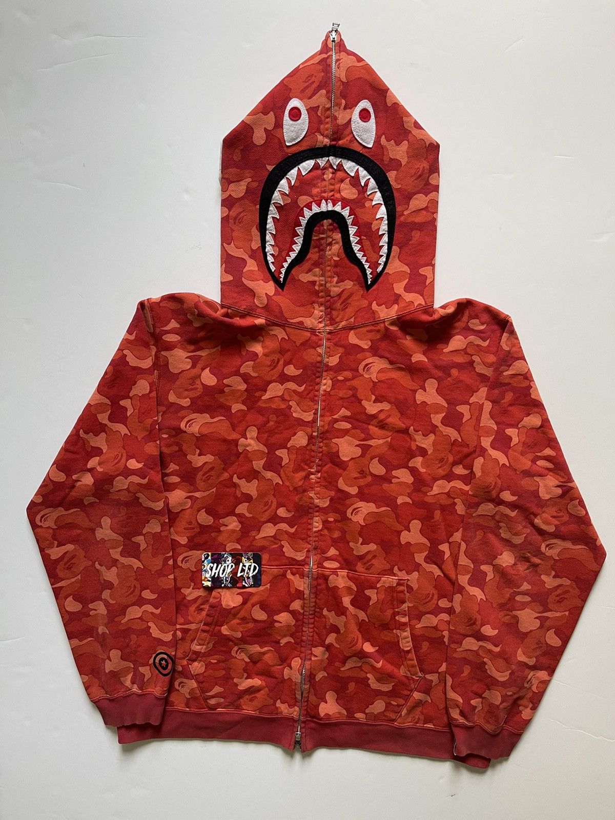 Bape A Bathing Ape 2011 Seoul Camo Shark Hoodie | Grailed