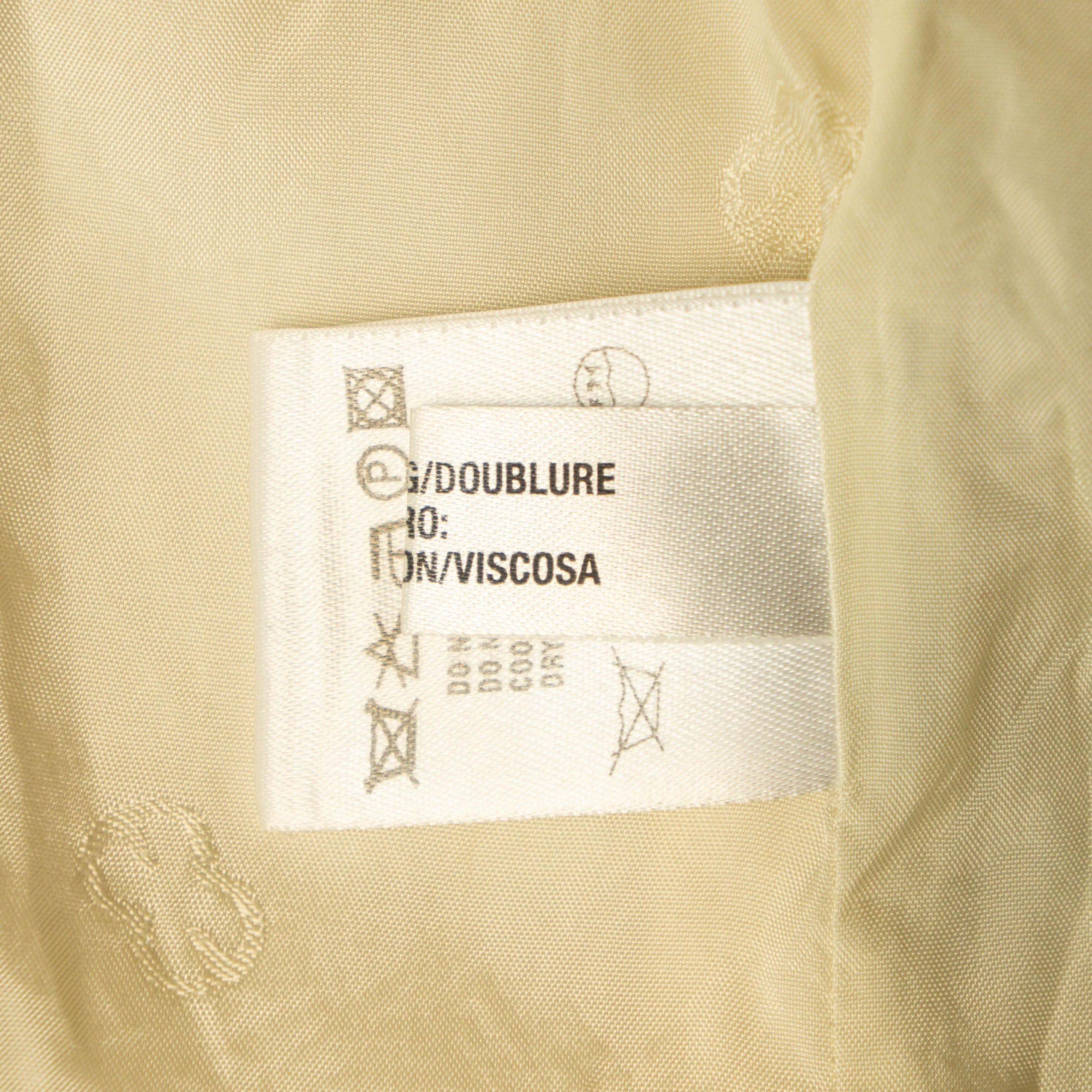 Escada ESCADA Beige Leopard Silk Linen Blazer Vintage 90s 00s | Grailed