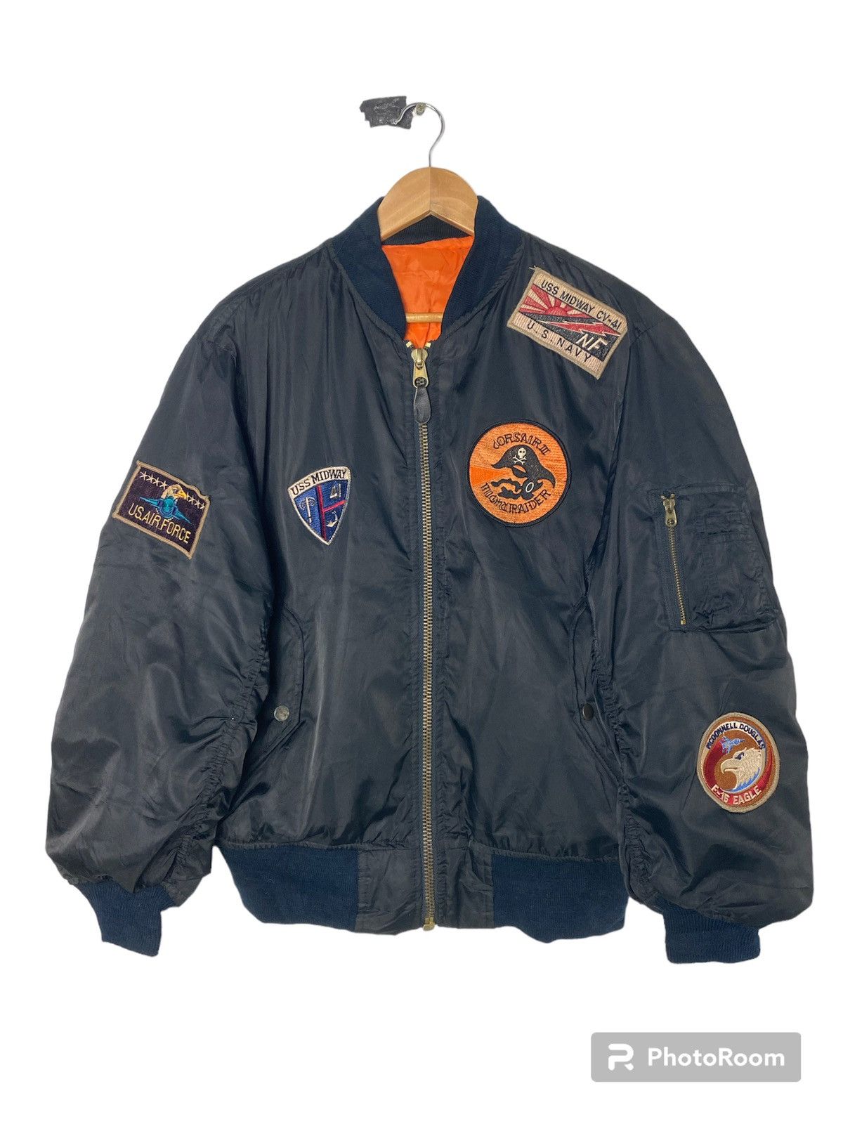 Usaf Bomber Usaf Patches Reversible Jacket | Grailed