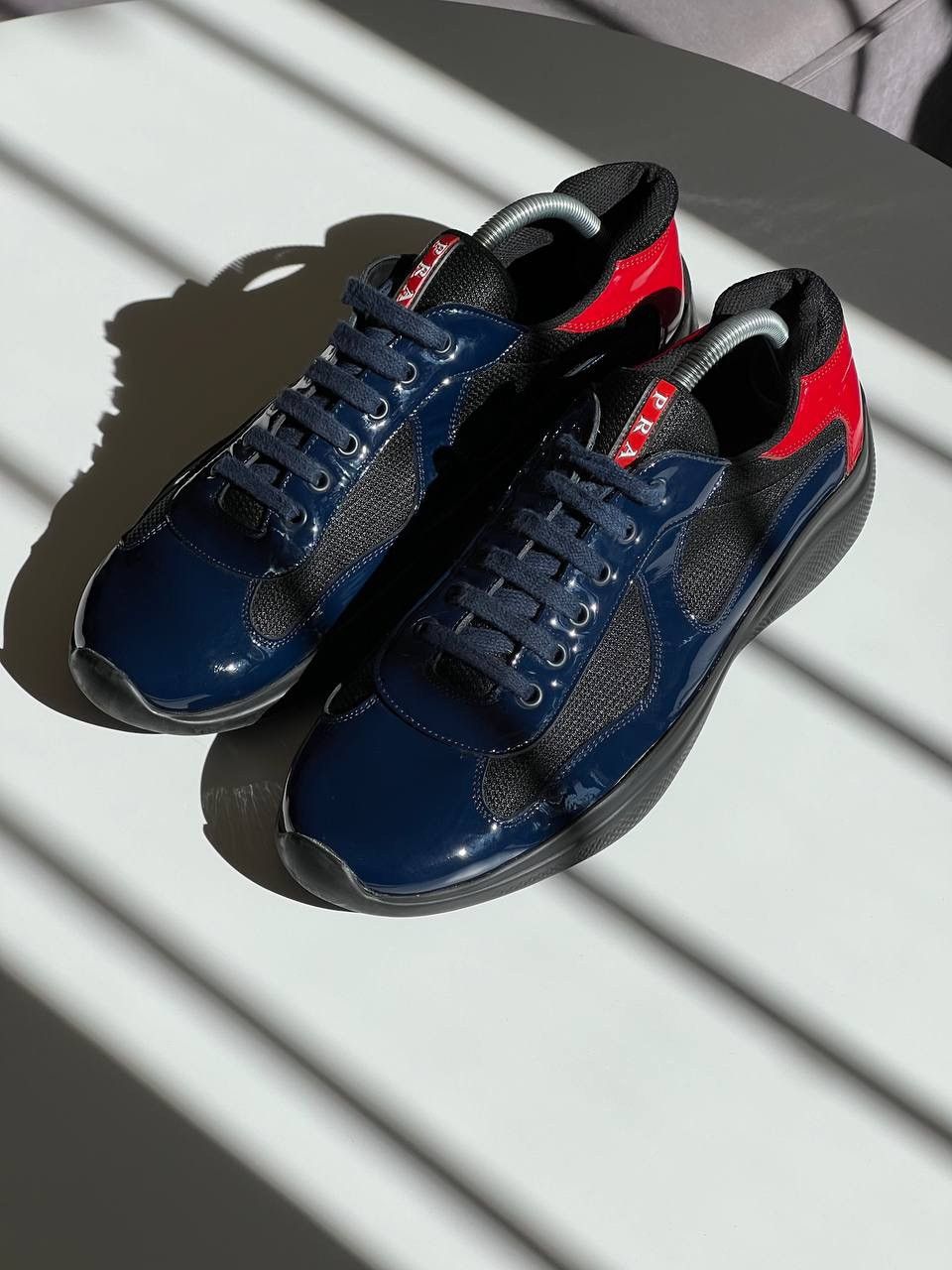 Luxury × Prada Prada Americas Cup “Royal Blue Red” Sneakers | Grailed