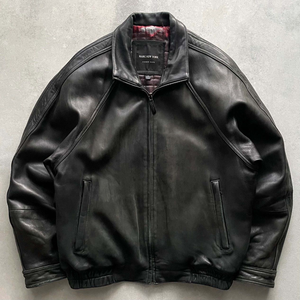 Vintage Vintage 90's Andrew Marc Black Essential Leather Jacket | Grailed