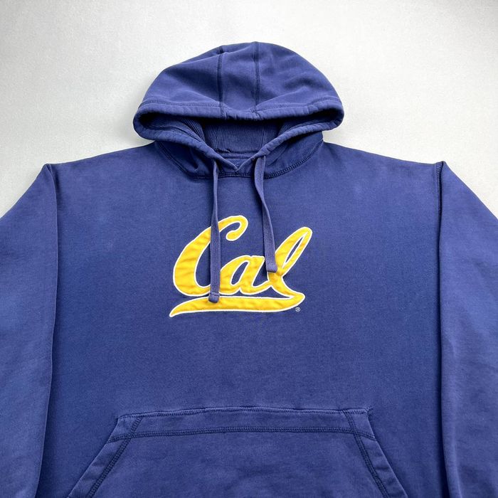 Vintage Cal Berkeley Hoodie Sweatshirt Large Blue University College ...