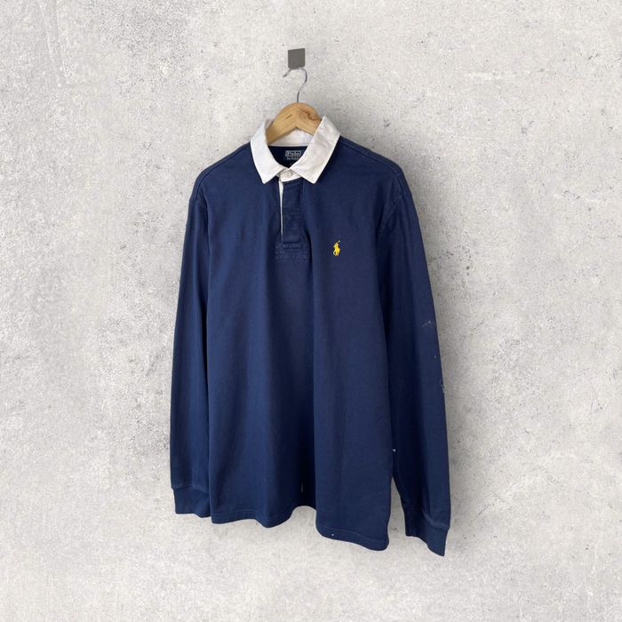 Polo Ralph Lauren Vintage 90s POLO RALPH LAUREN Rugby Long Sleeve Shirt | Grailed