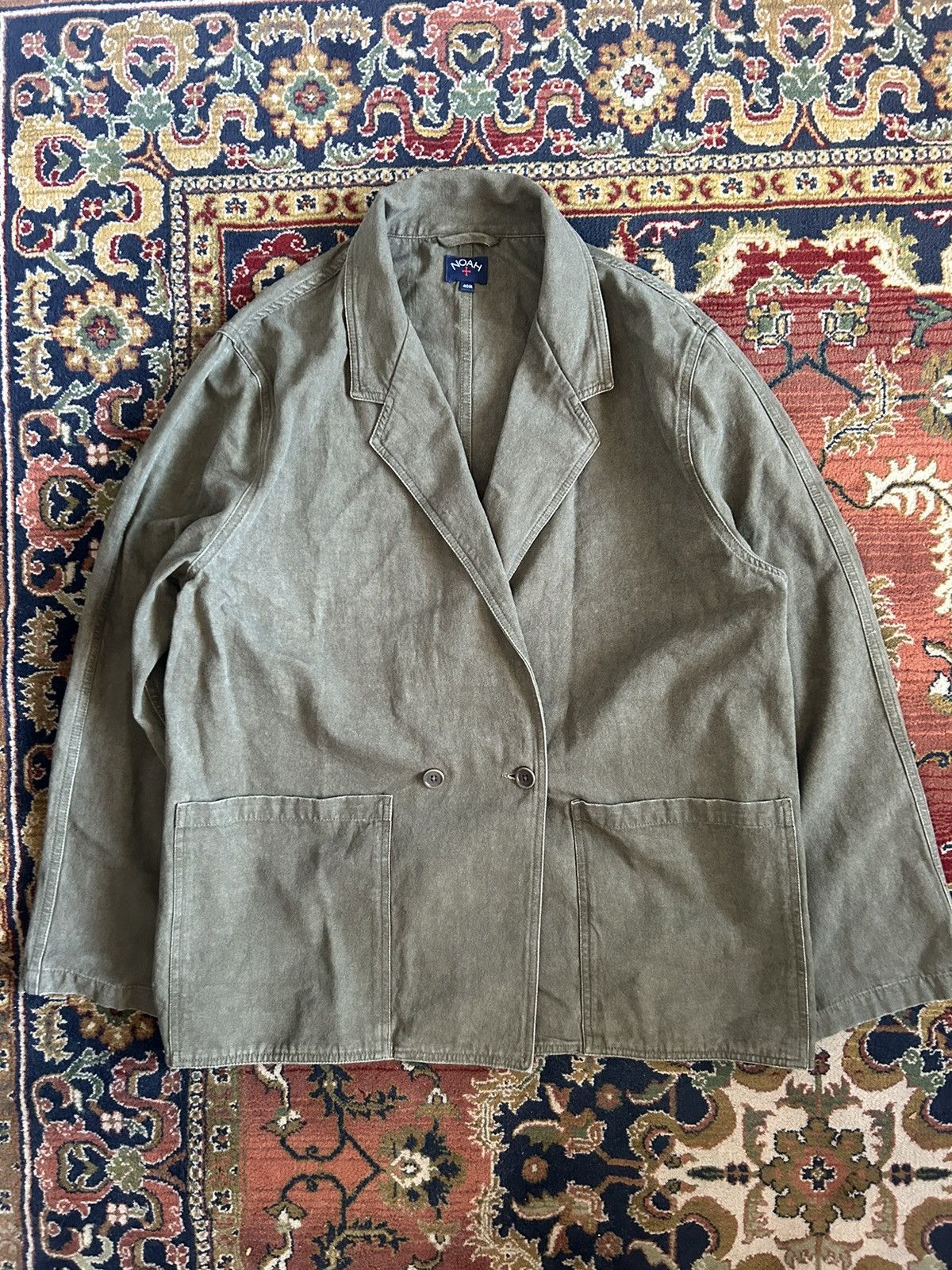Noah Double Breasted Cotton Jacket | Grailed