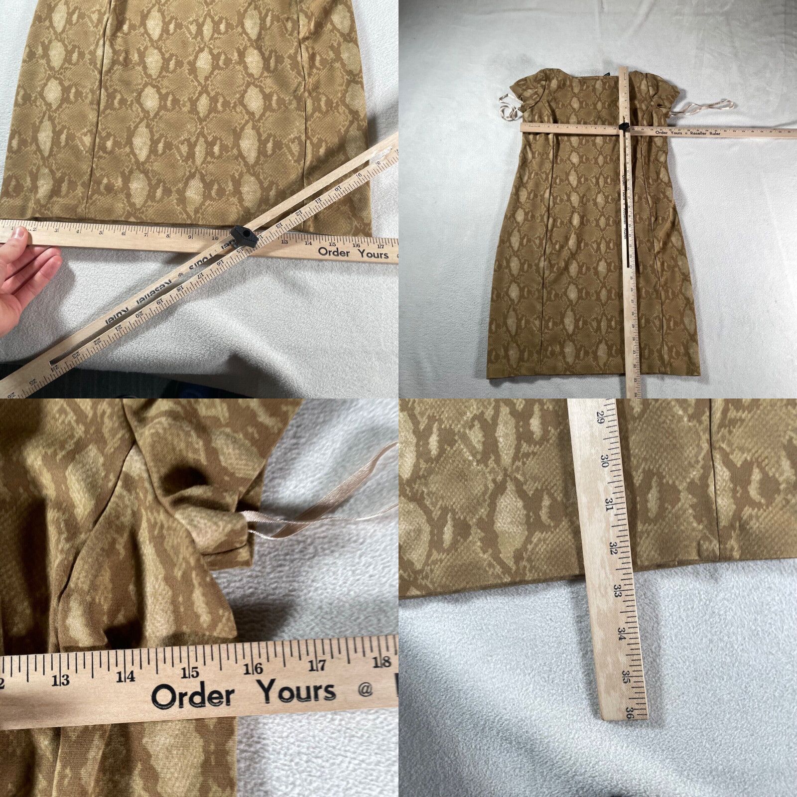 Ralph Lauren Lauren Ralph Lauren Shirt Dress Womens Extra Small Gold ...