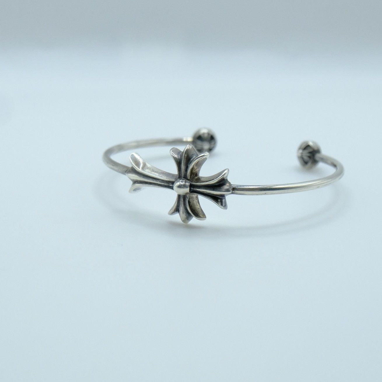 Chrome Hearts Chrome Hearts Tiny Cross Bangle Bracelet | Grailed