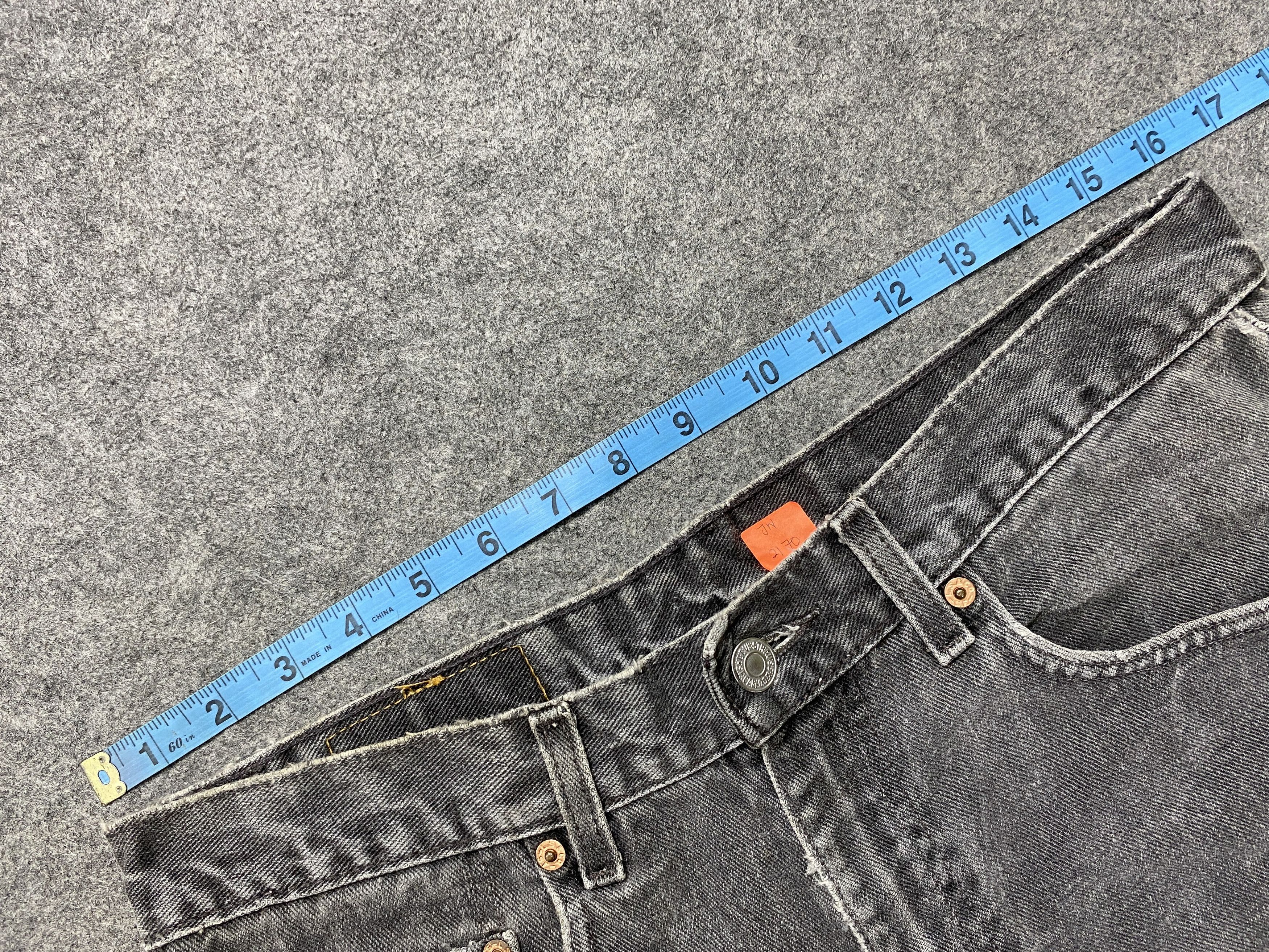 Japanese Brand Vintage 90s Levi's 550 Relaxed Fit Grey Denim Jeans ...