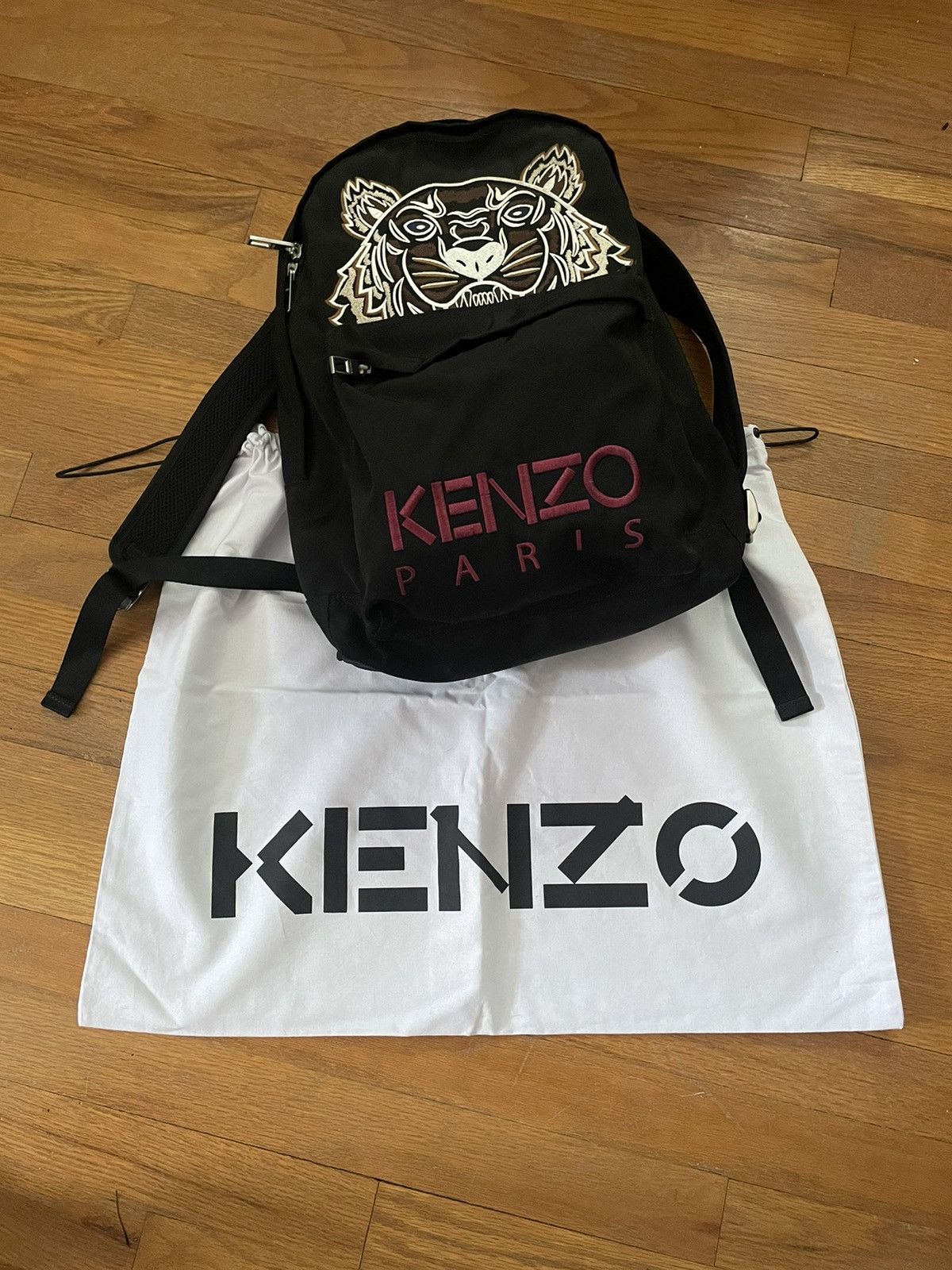 Kenzo Black, White and Red Kenzo Backack | Grailed