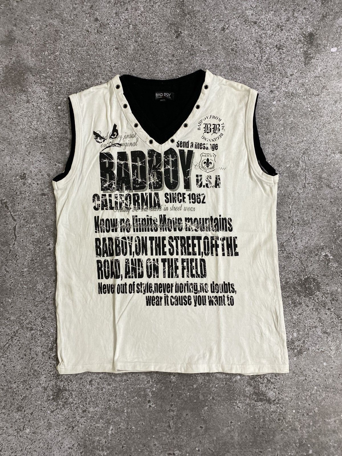 Hysteric Glamour y2k bad boy poem double layered tank top | Grailed